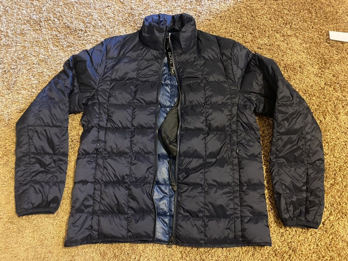 Japanese Brand TAION japan navy light down jacket 800 flp white duck ...