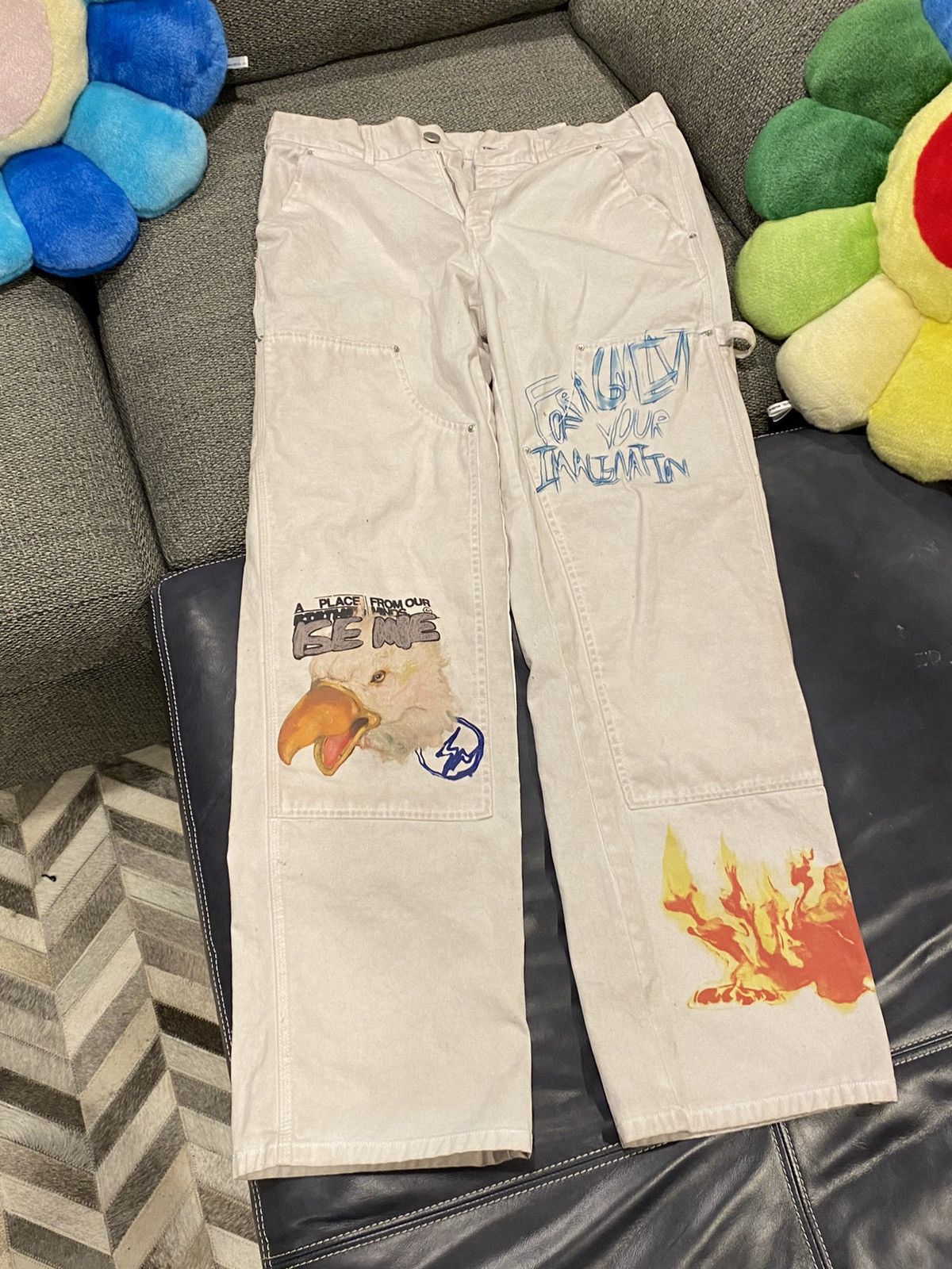 Fragment Design × Travis Scott Fragment x Cactus Jack Painter Pants ...