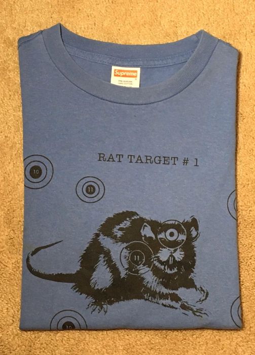 Supreme 2008 Supreme Rat Target 1 Blue Medium SS08 Rodent Pest OG | Grailed