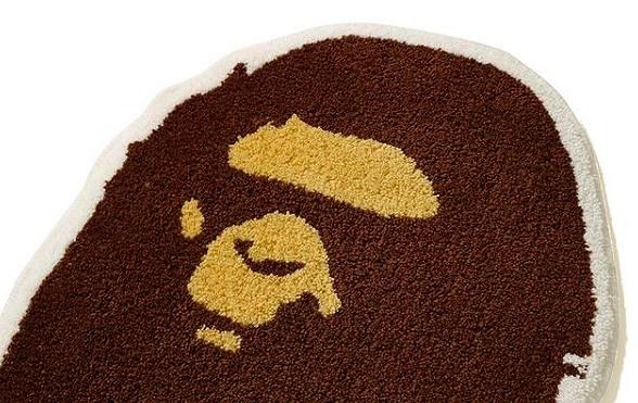 Bape A Bathing Ape Head Rug Mat Brown CAMO Supreme Cdg Tnf Bogo ...