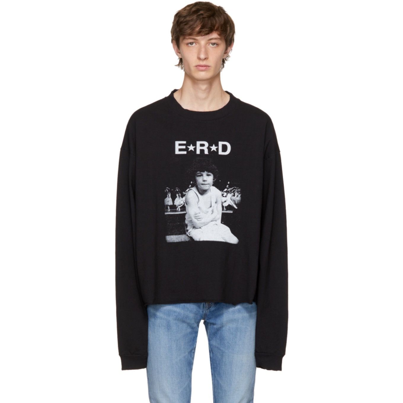 Enfants Riches Deprimes Black Long Sleeve Star Logo ERD T-shirt | Grailed