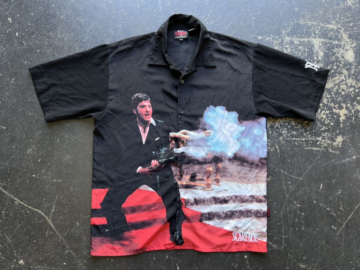 Supreme Vintage 90s very rare Scarface dress button up shirt | Grailed