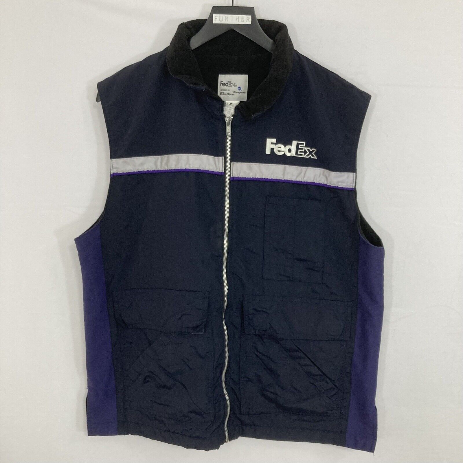 Other FedEx Stan Herman Reflective VF Imagewear Fleece Lined Vest | Grailed