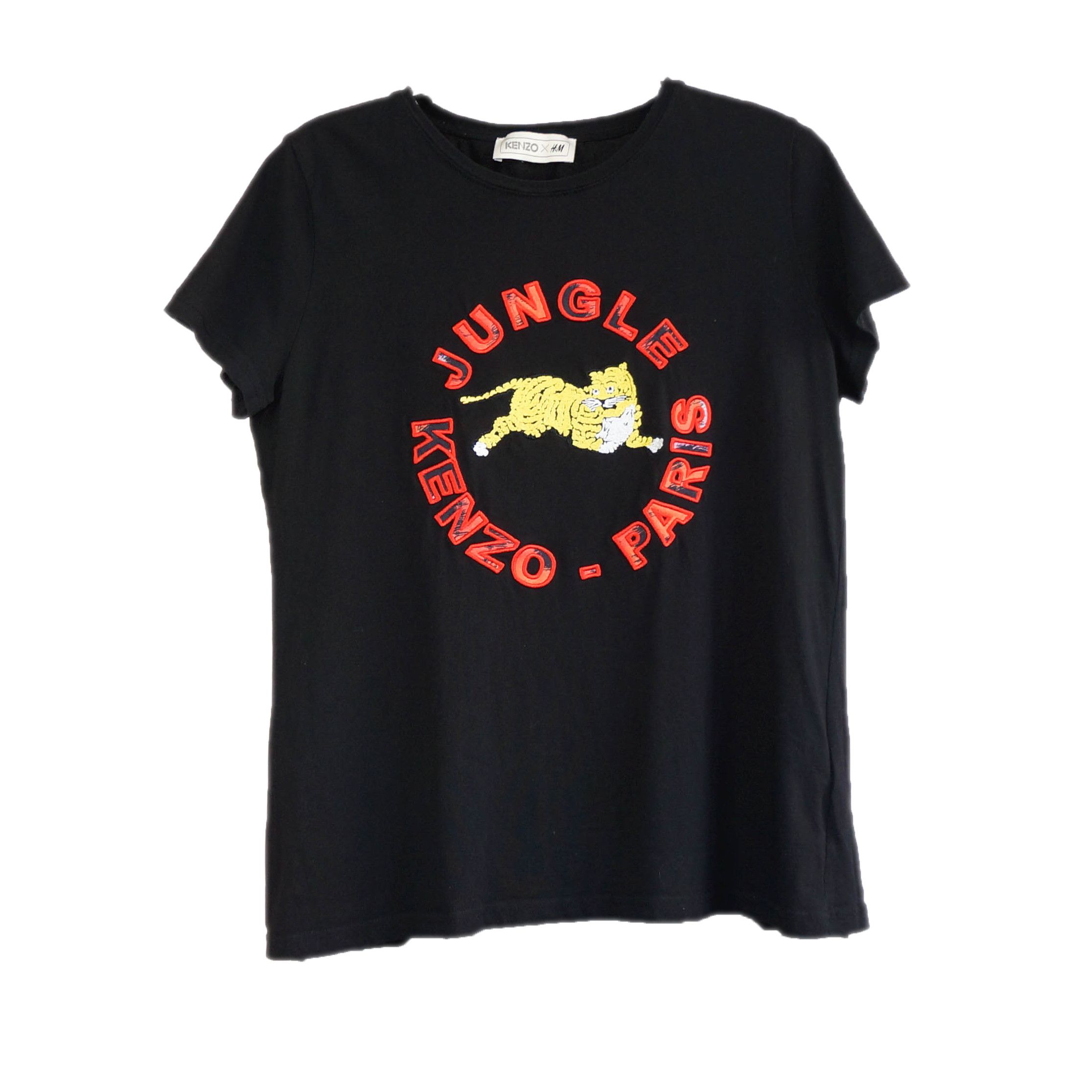 H&M × Kenzo H&M × Kenzo Vintage Jungle Kenzo Paris Black T Shirt | Grailed