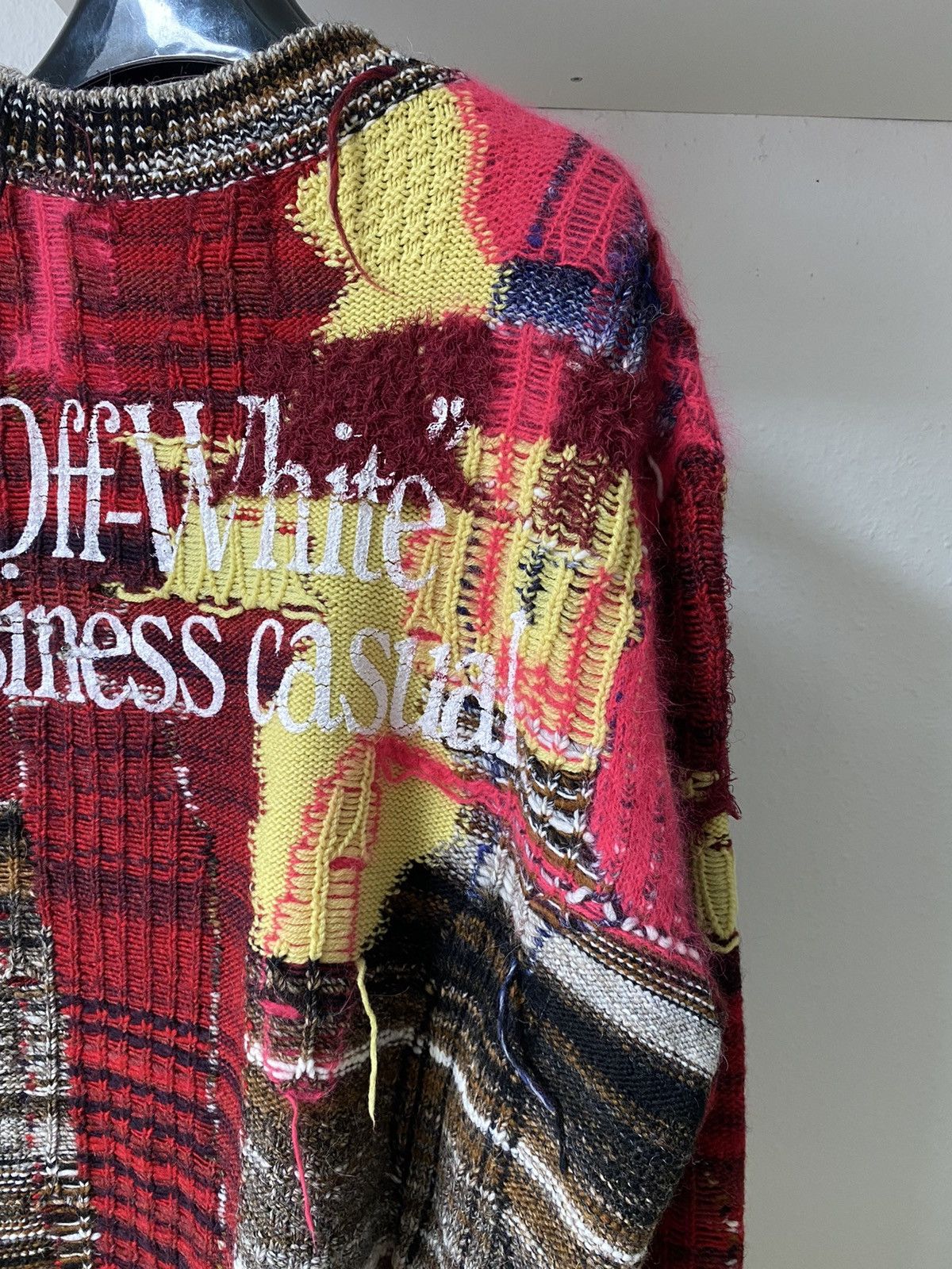 Off-White Off White Business Casual Knit Sweater L Virgil FW18 XL | Grailed