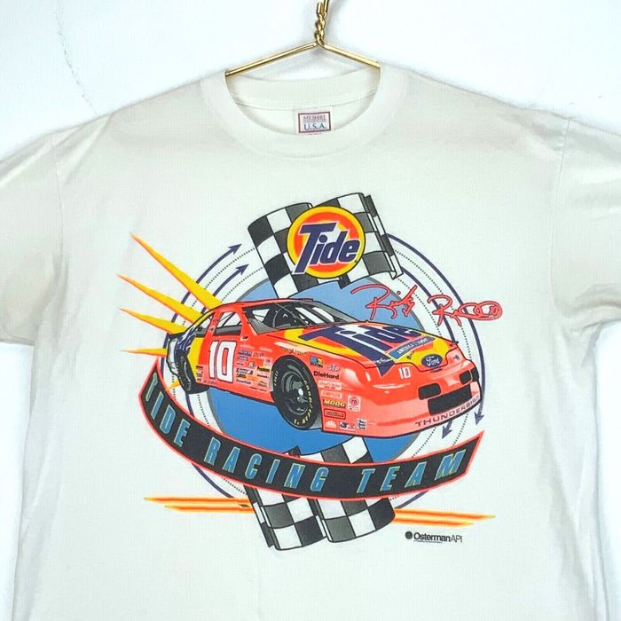 Vintage Ricky Rudd #10 Tide Racing Team Vintage T-shirt XL Nascar ...