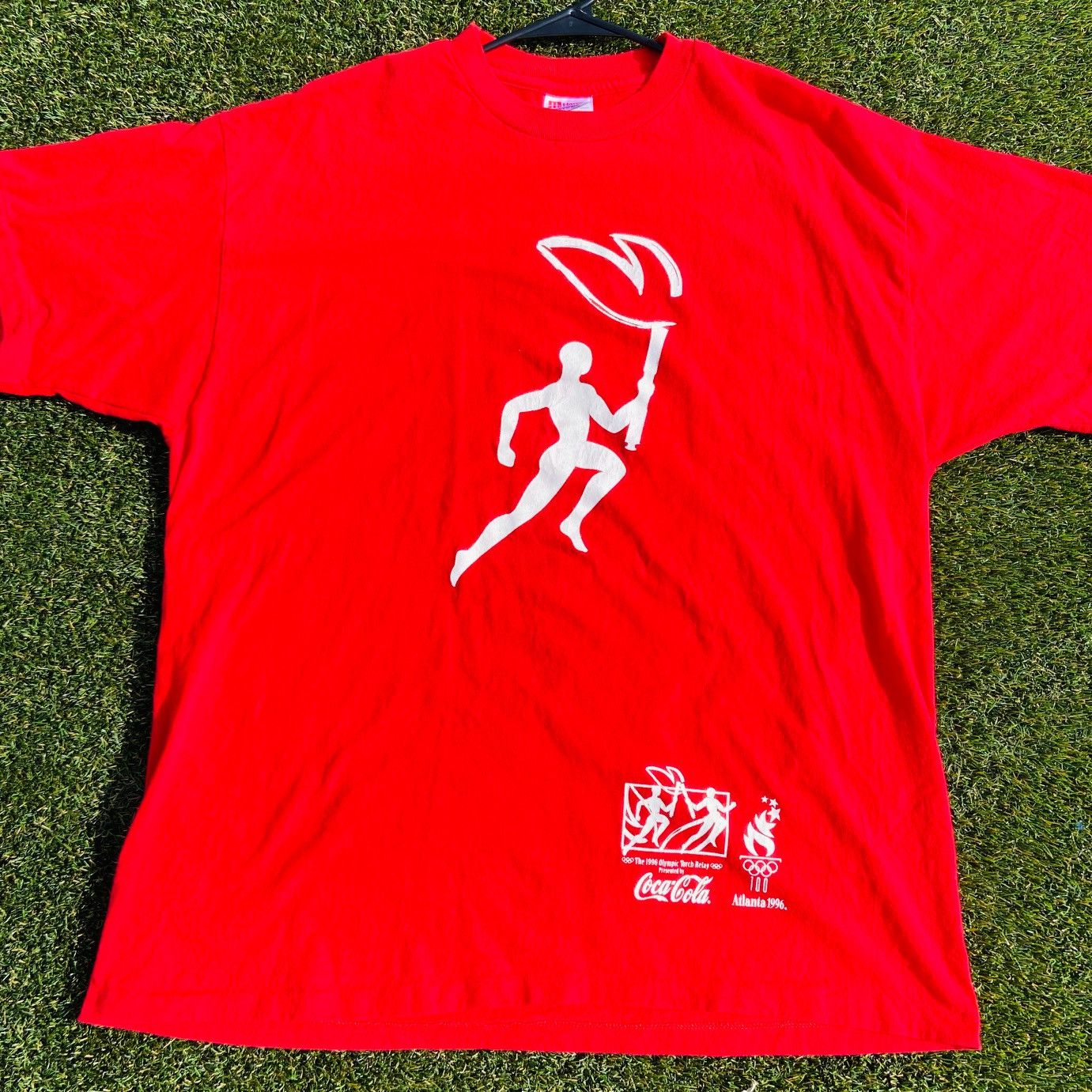 Hanes × Vintage Vintage 1996 Atlanta Georgia Torch Flame Olympics Shirt ...