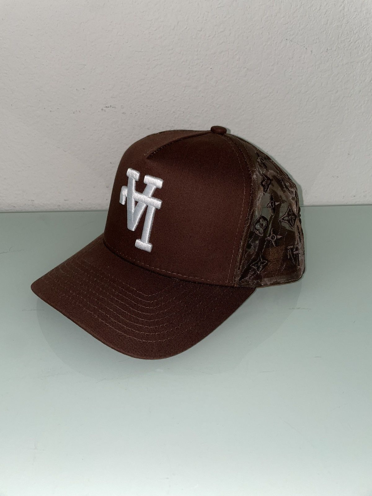 Kth Kill The Hype La EXCLUSIVE KTH LA MONOGRAM BROWN TRUCKER HAT | Grailed
