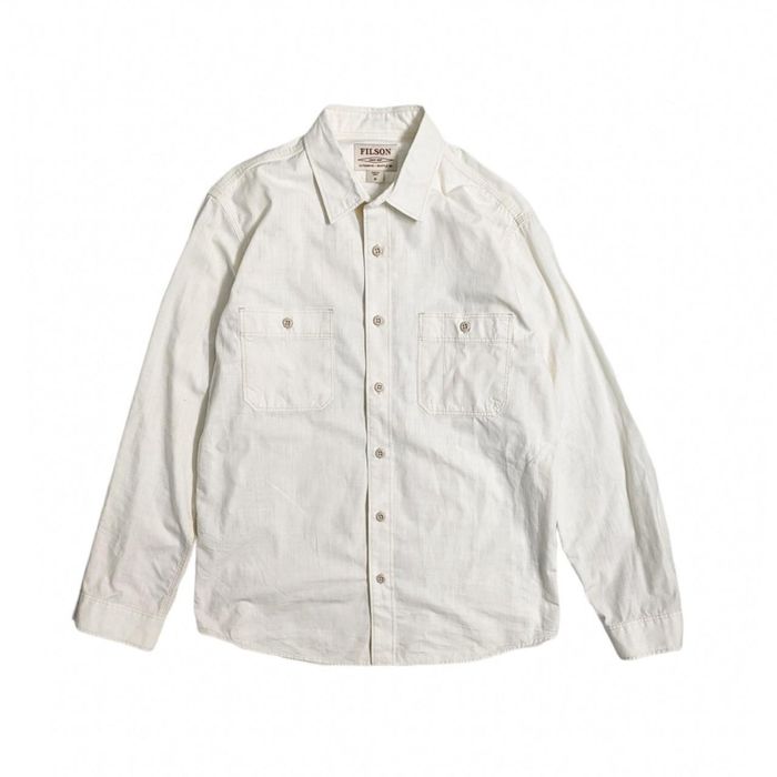 Filson Classic Filson Egg shell Button Down Chambray Shirt | Grailed