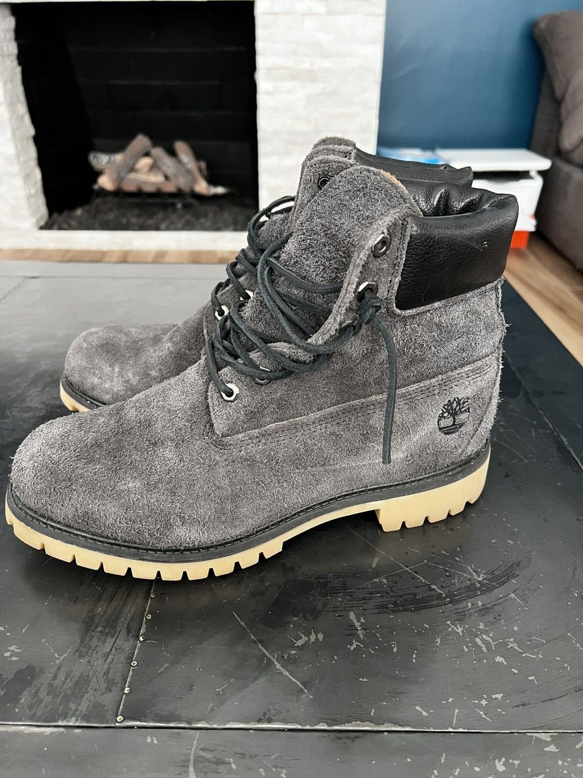 Timberland Grey Suede | Grailed