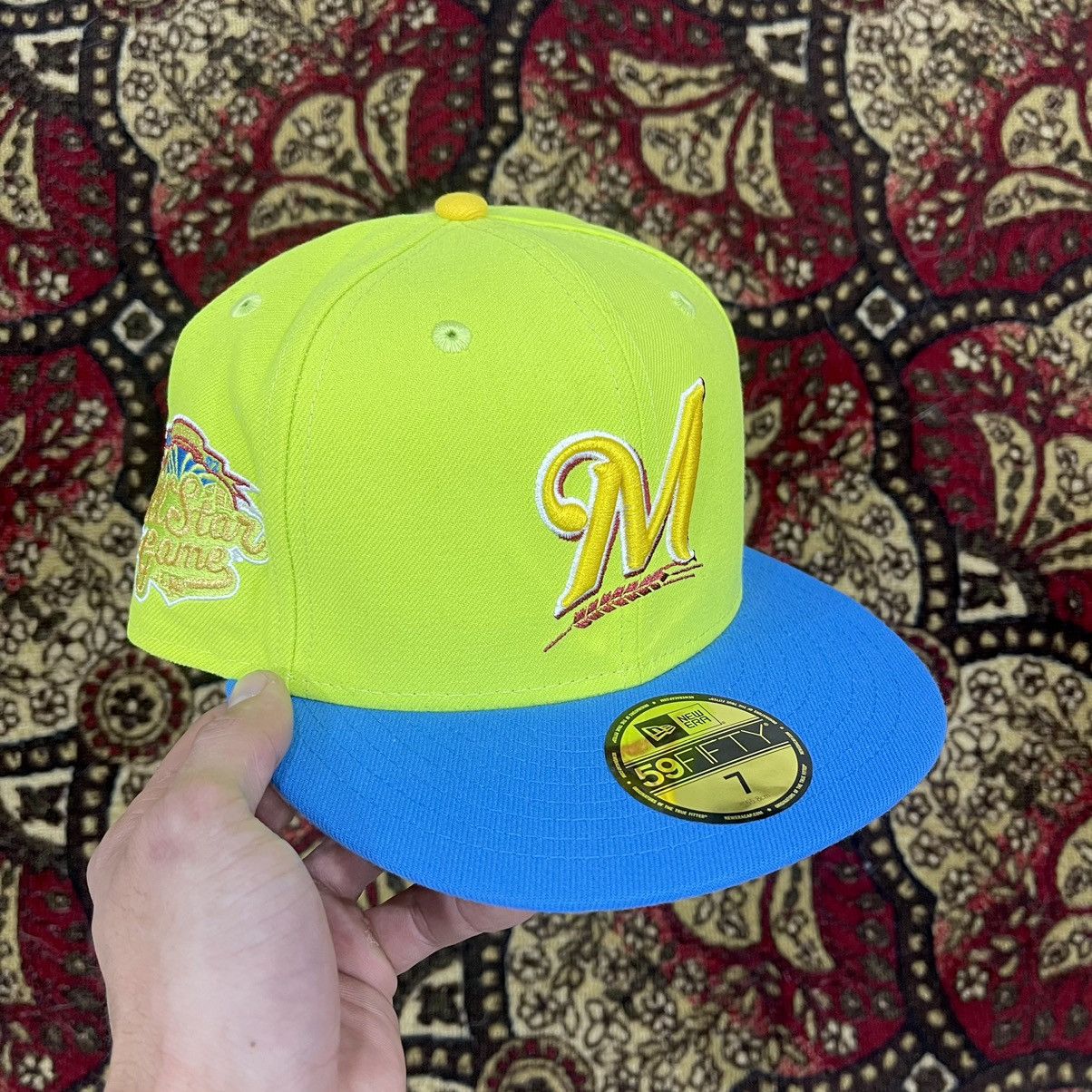 Hat Club × MLB × New Era Sz 7 Milwaukee Brewers “ Marge Simpson ...