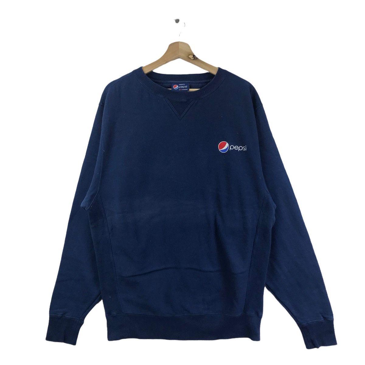 Pepsi × Vintage Vintage PEPSI Sweatshirt Embroidery Logo Streetwear ...