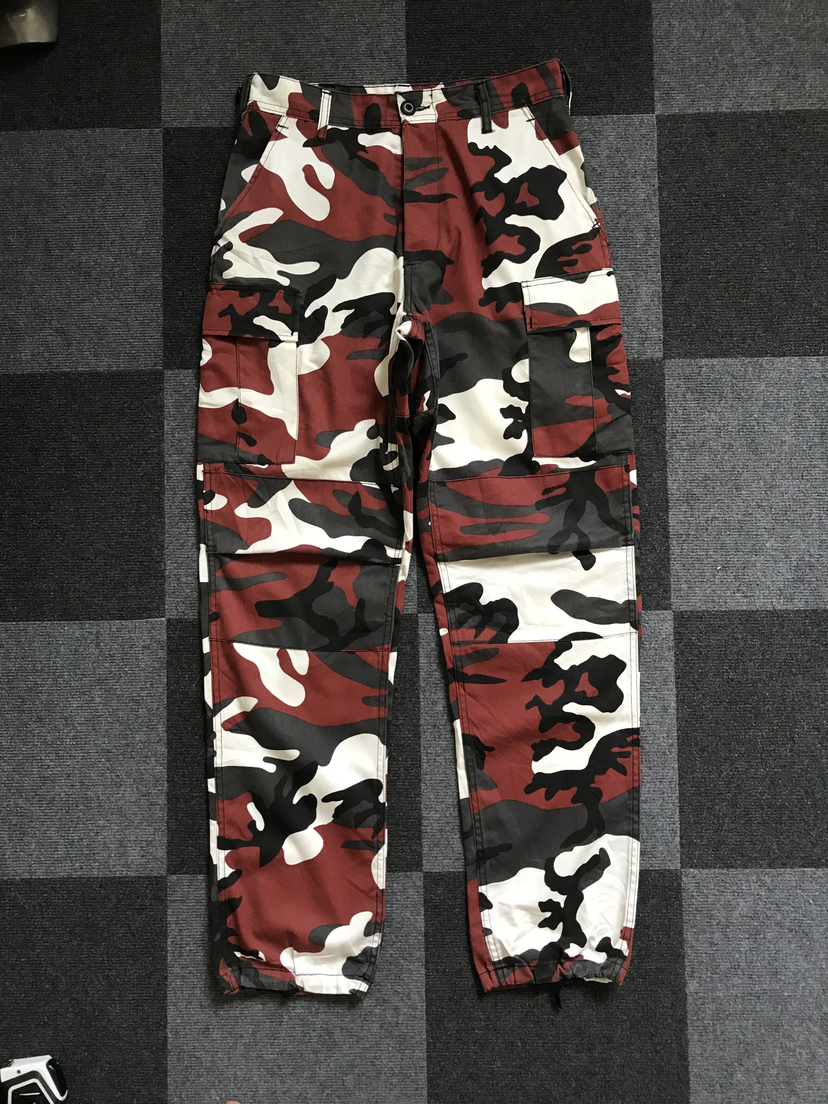 Military × War CP169 ROTHCO Red Camo Military Cargo Pant | Grailed