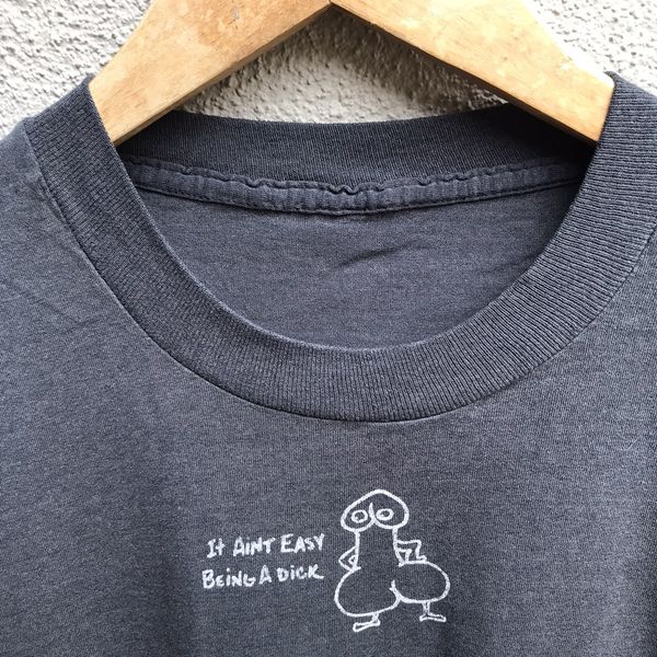 Vintage Vintage 90s Fashion Victim Dick Graphic Tee Grailed