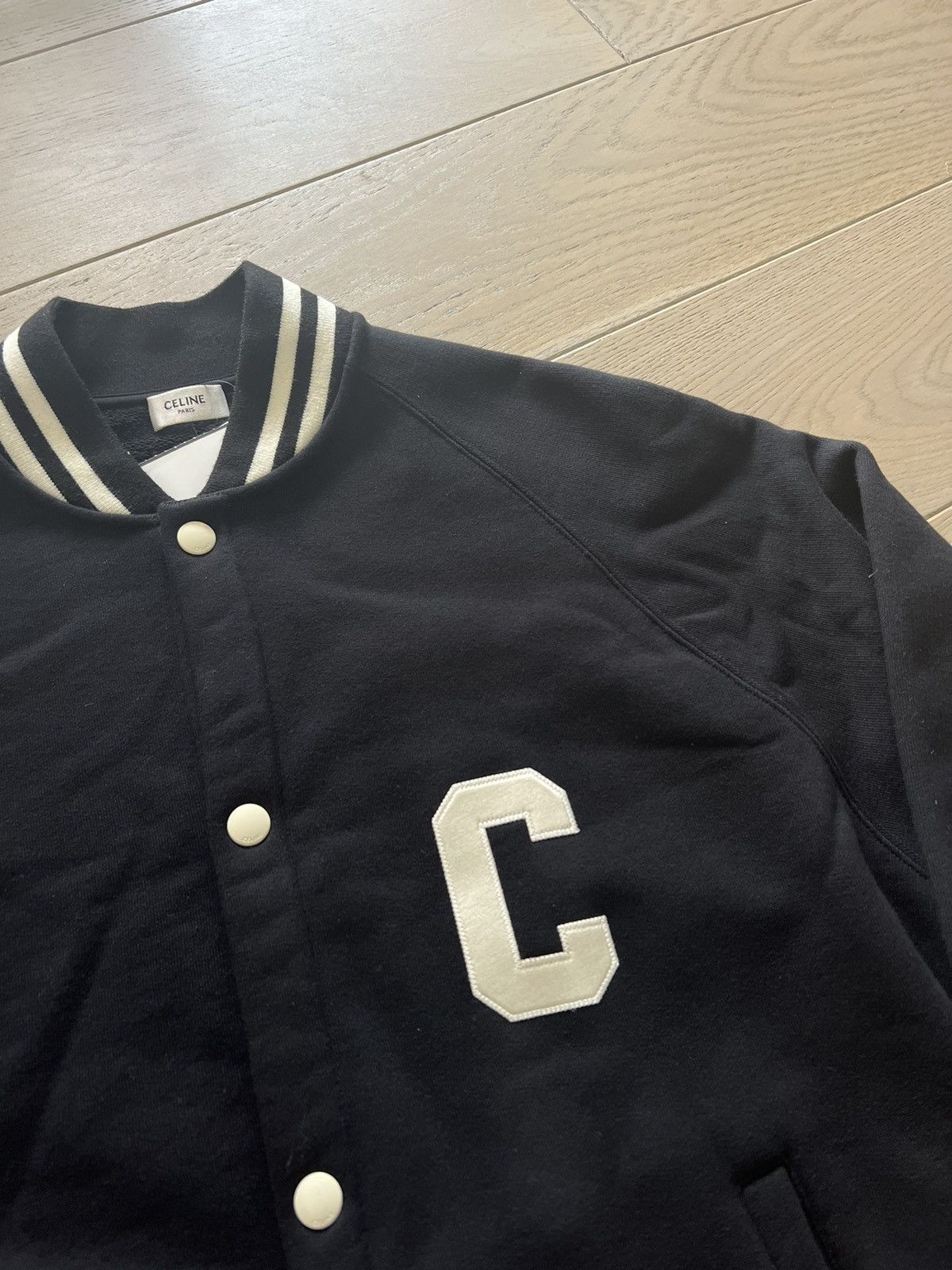 Celine FW22 Celine college varsity Teddy Bomber jacket | Grailed