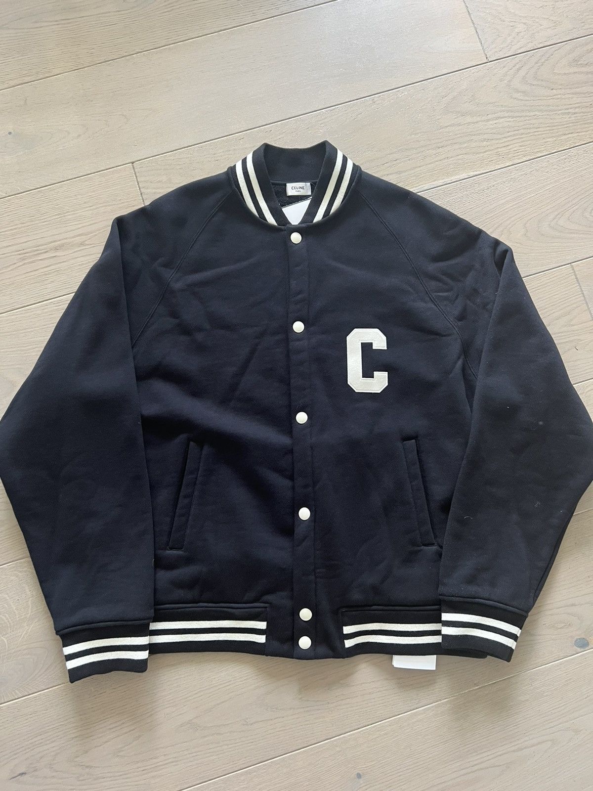 Celine FW22 Celine college varsity Teddy Bomber jacket | Grailed