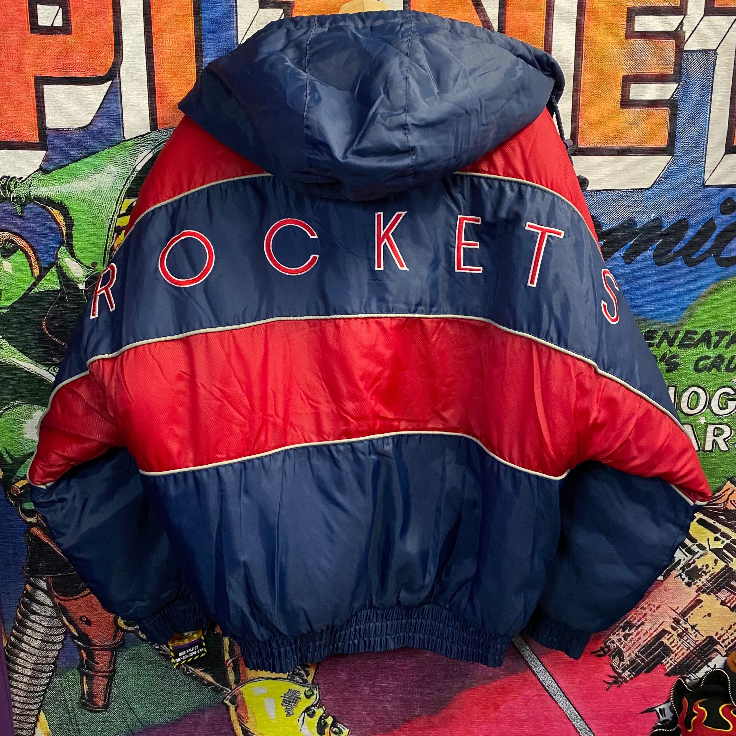 Vintage Vintage 90’s Houston Rockets NBA Pro Player Puffer Jacket | Grailed