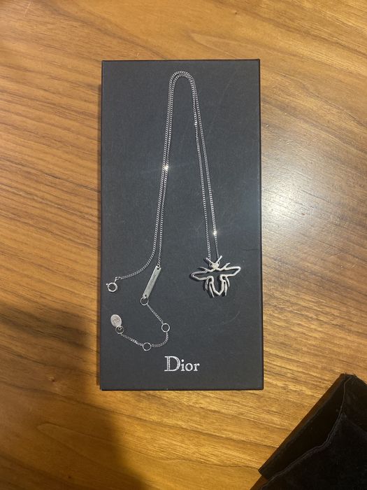 Dior Dior Homme 3-D Bee Sterling Silver Necklace Hedi Slimane Era | Grailed