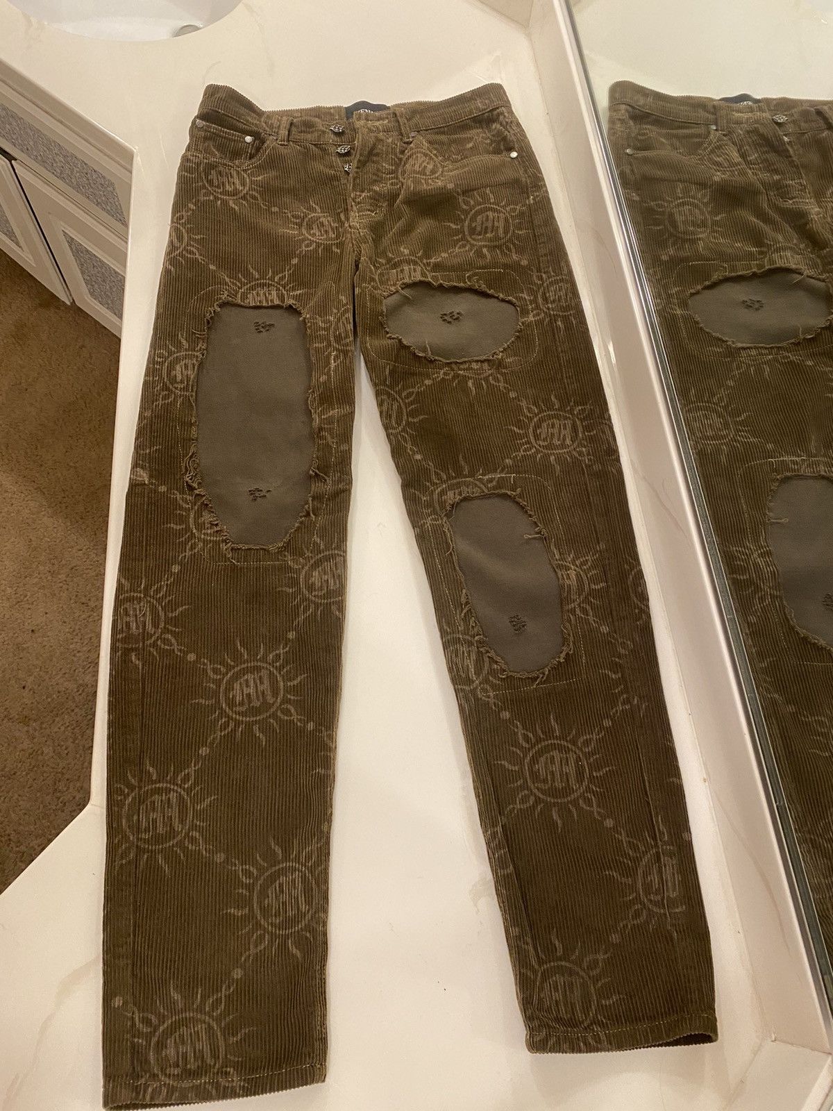 Menace Menace Monogram Corduroy Pants | Grailed