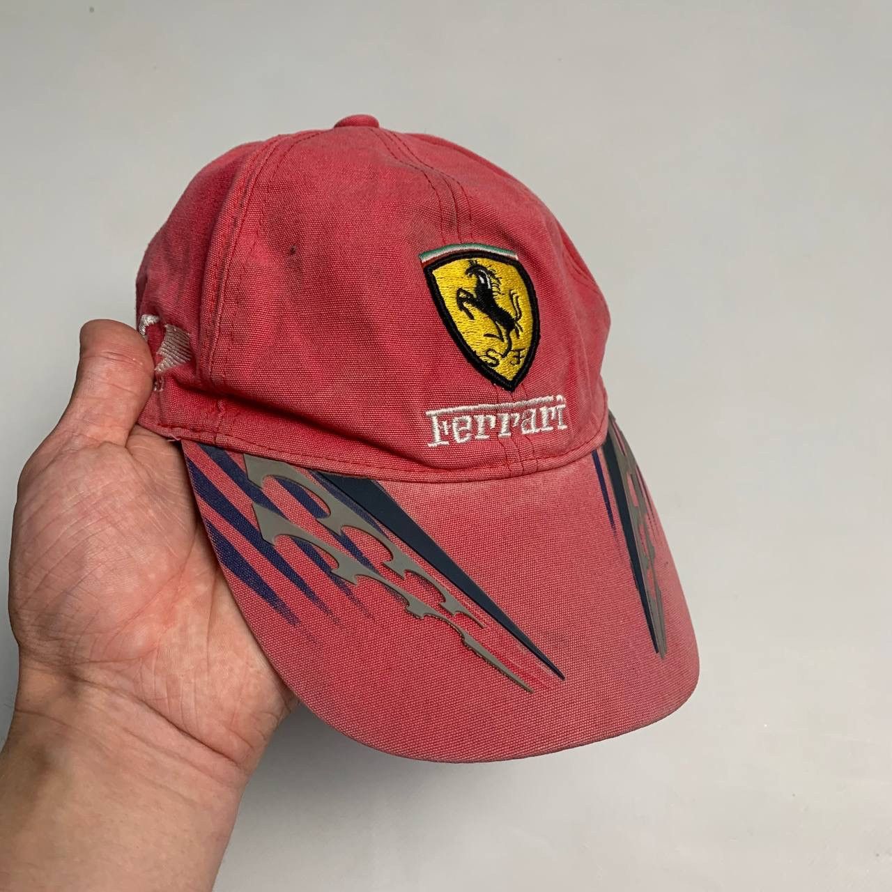 Ferrari × Racing × Vintage Vintage Ferrari formula uno racing cap 90s ...