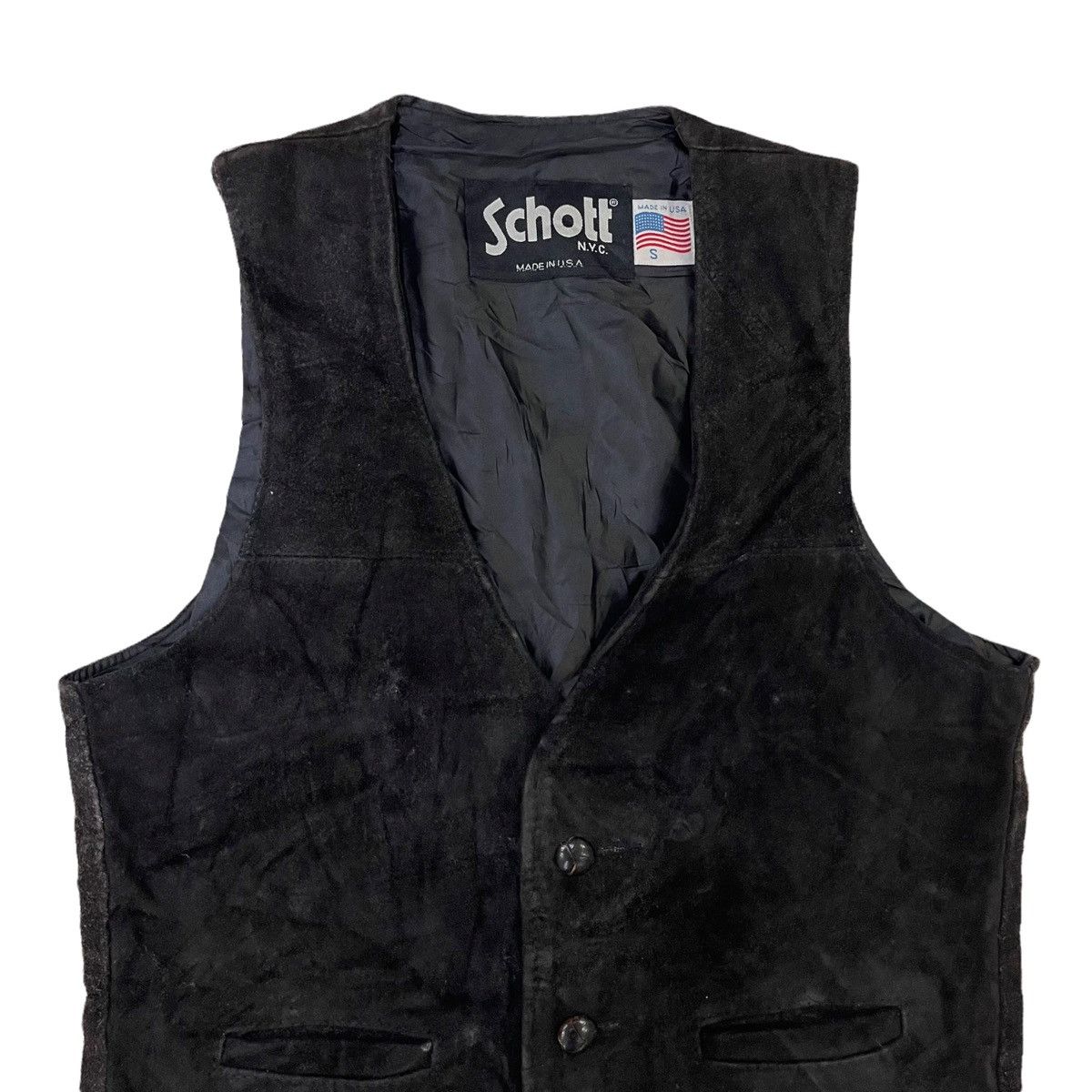 Schott Vintage!! Schott Suede Leather Vest | Grailed
