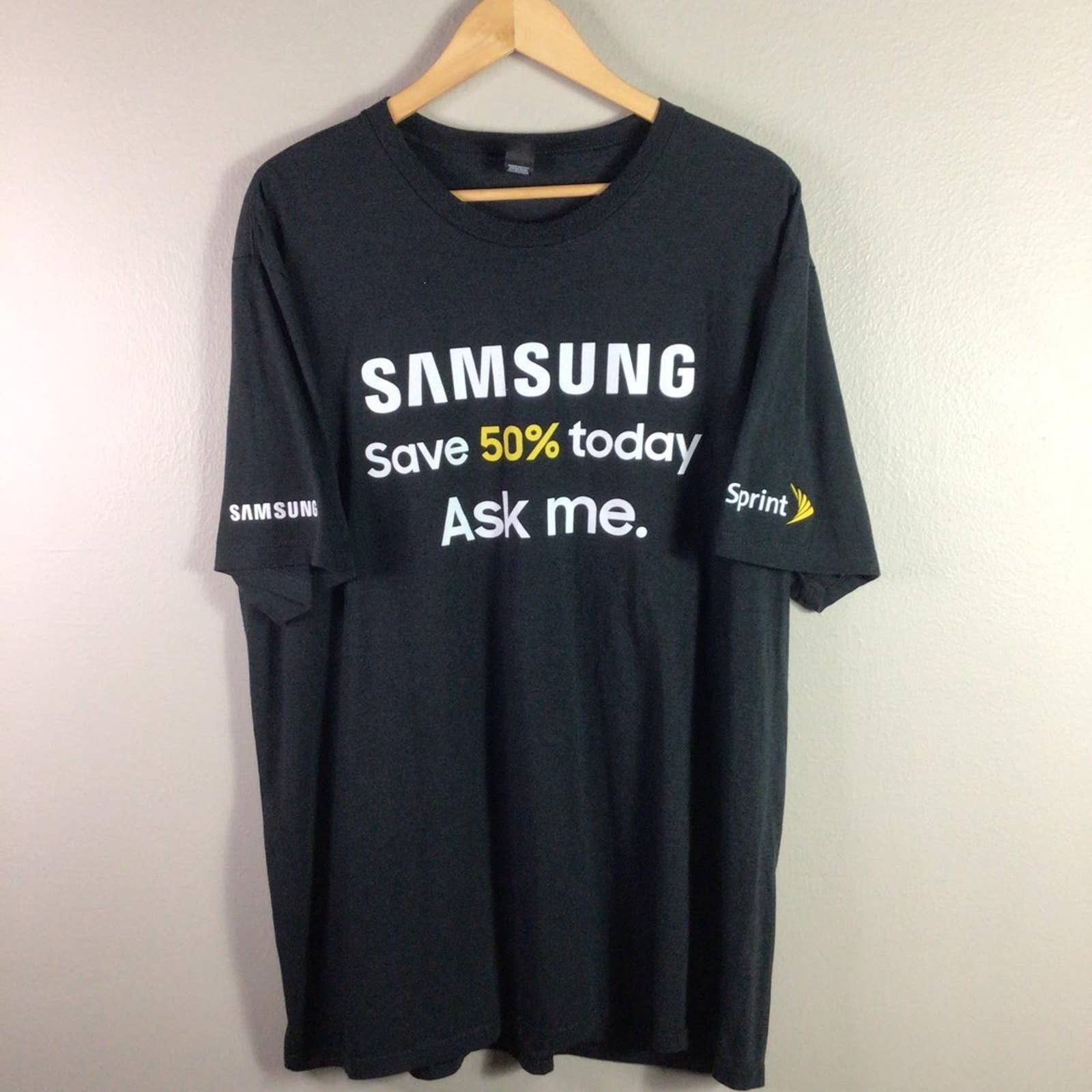 Workers Samsung Galaxy cell phone T Shirt Y2K employee uniform | Grailed