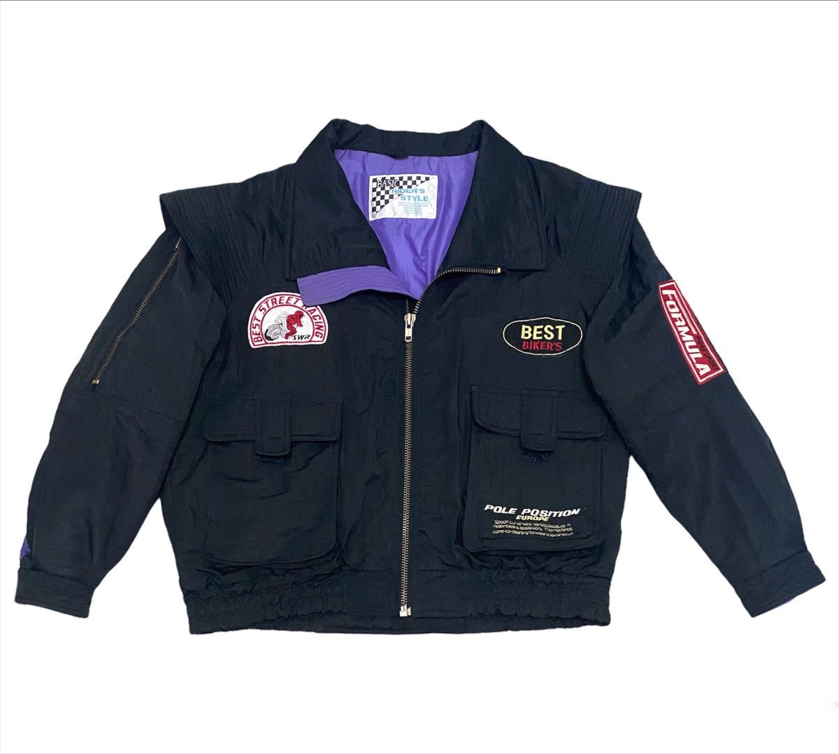 Racing × Streetwear × Vintage 90s Vintage Sunfaded Street Racing Jacket ...