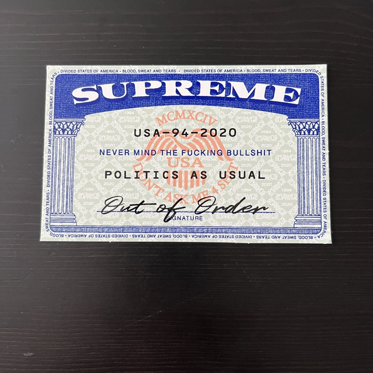 Supreme Supreme Social Security Card SSN Sticker SS20 | Grailed