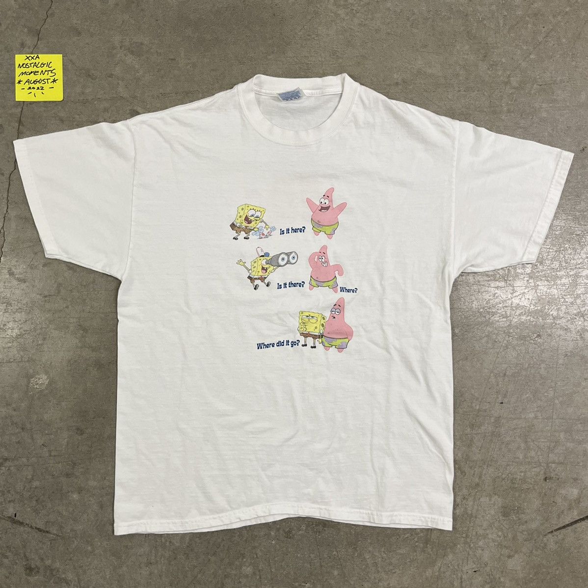 Hanes × Nickelodeon × Vintage 2003 Spongebob the lost episode promo t ...