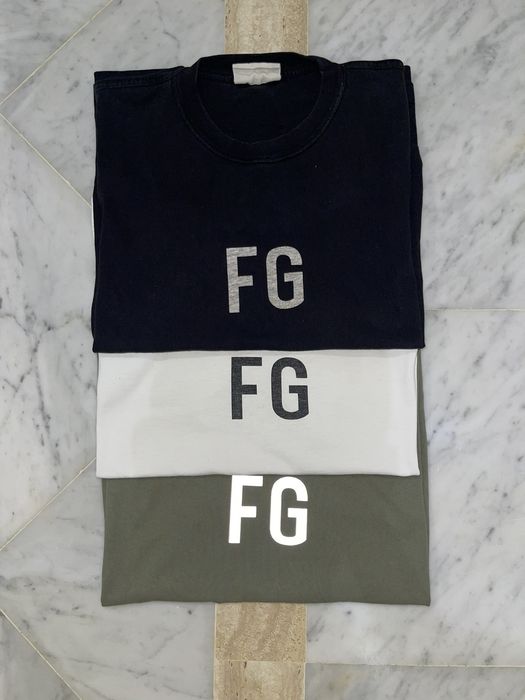 Fear of God Fear Of God Sixth Collection Black FG tee | Grailed