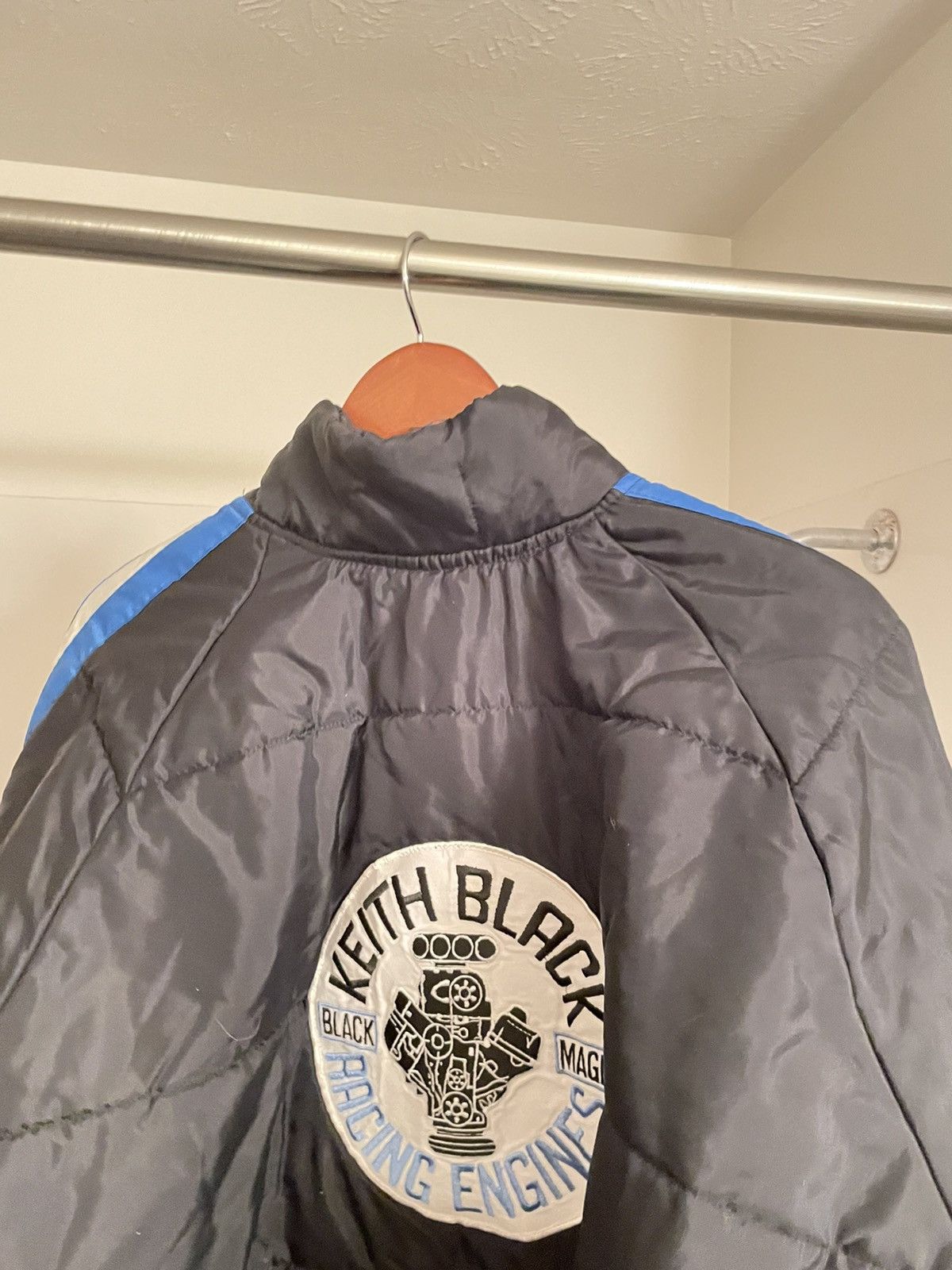 Vintage Vintage made in USA Keith black racing engines jacket | Grailed