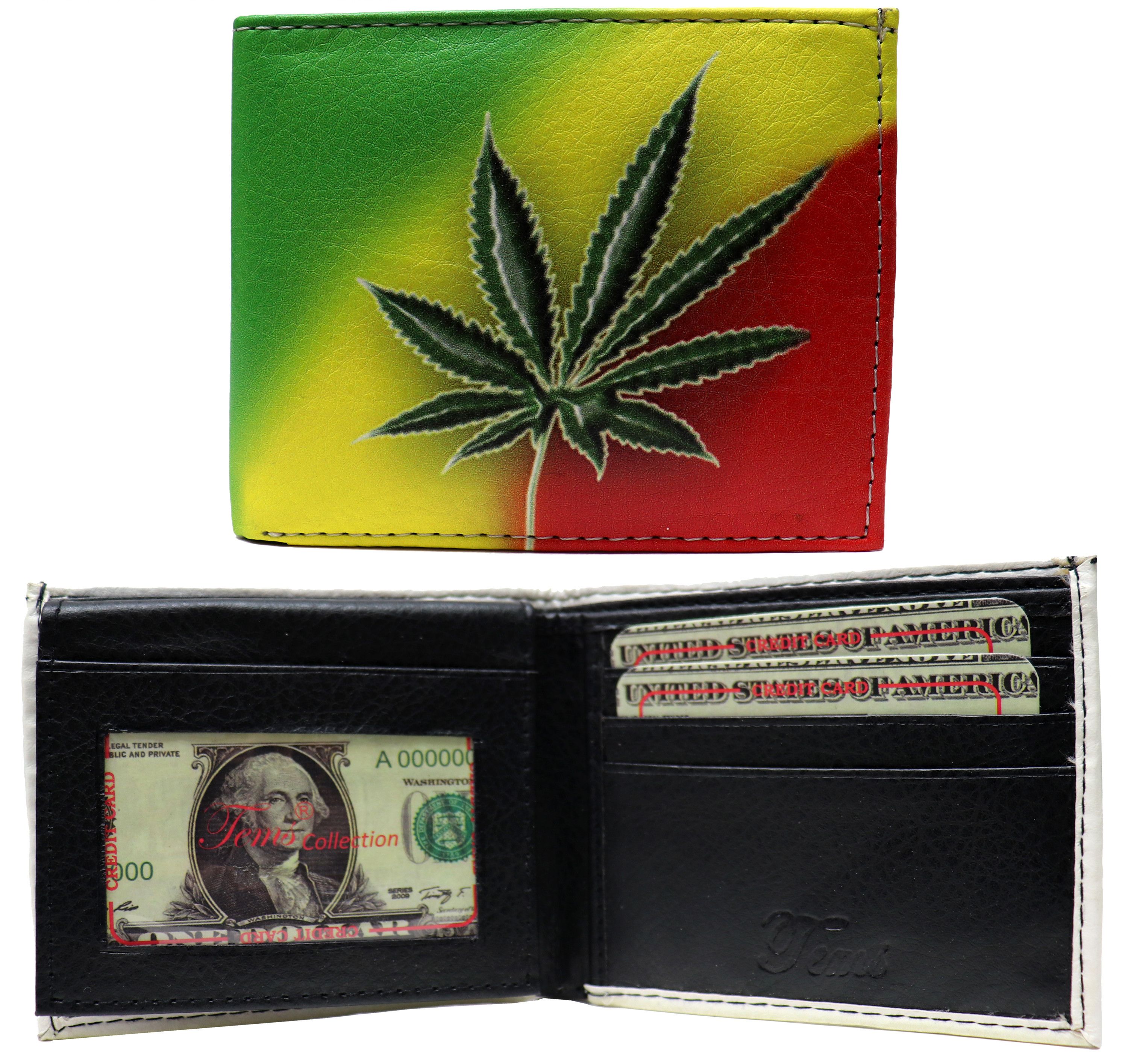 Other Rasta Reggae Marijuana Weed Potleaf 420 Bifold Wallet | Grailed