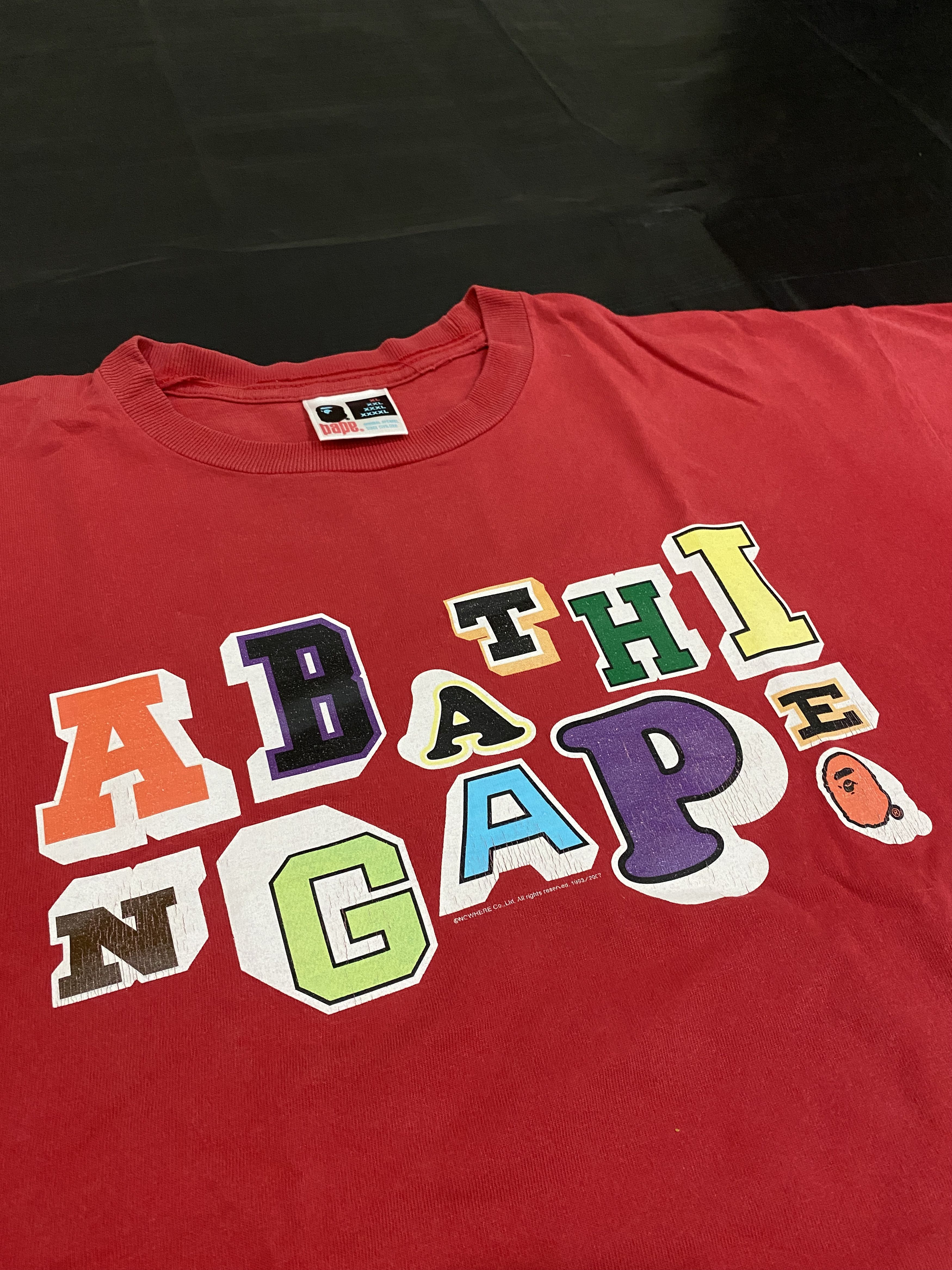 Bape Block Letters Tee | Grailed