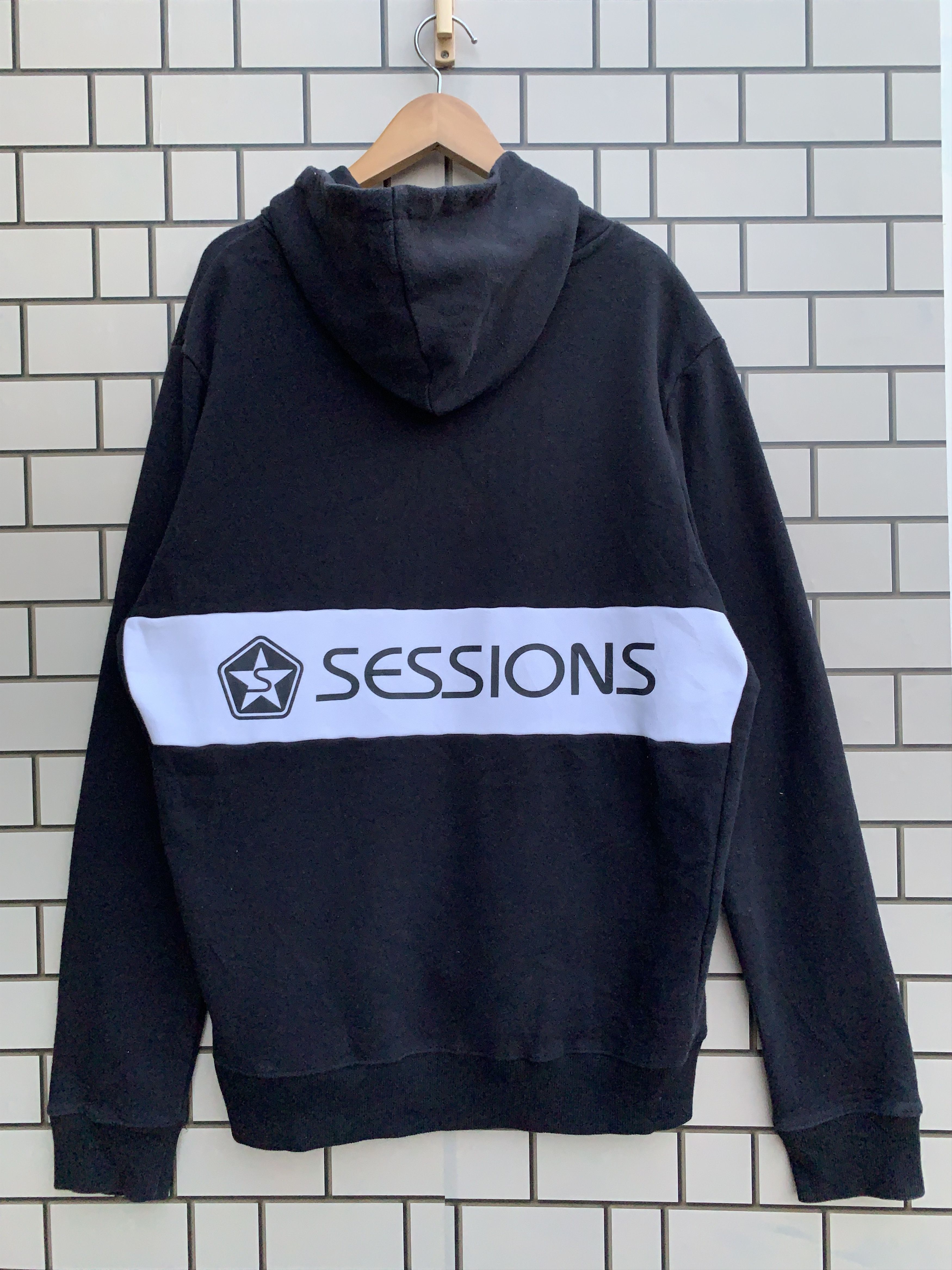 Sessions × Streetwear Sweatshirts Sessions Skateboard Hoodie Big Logo ...