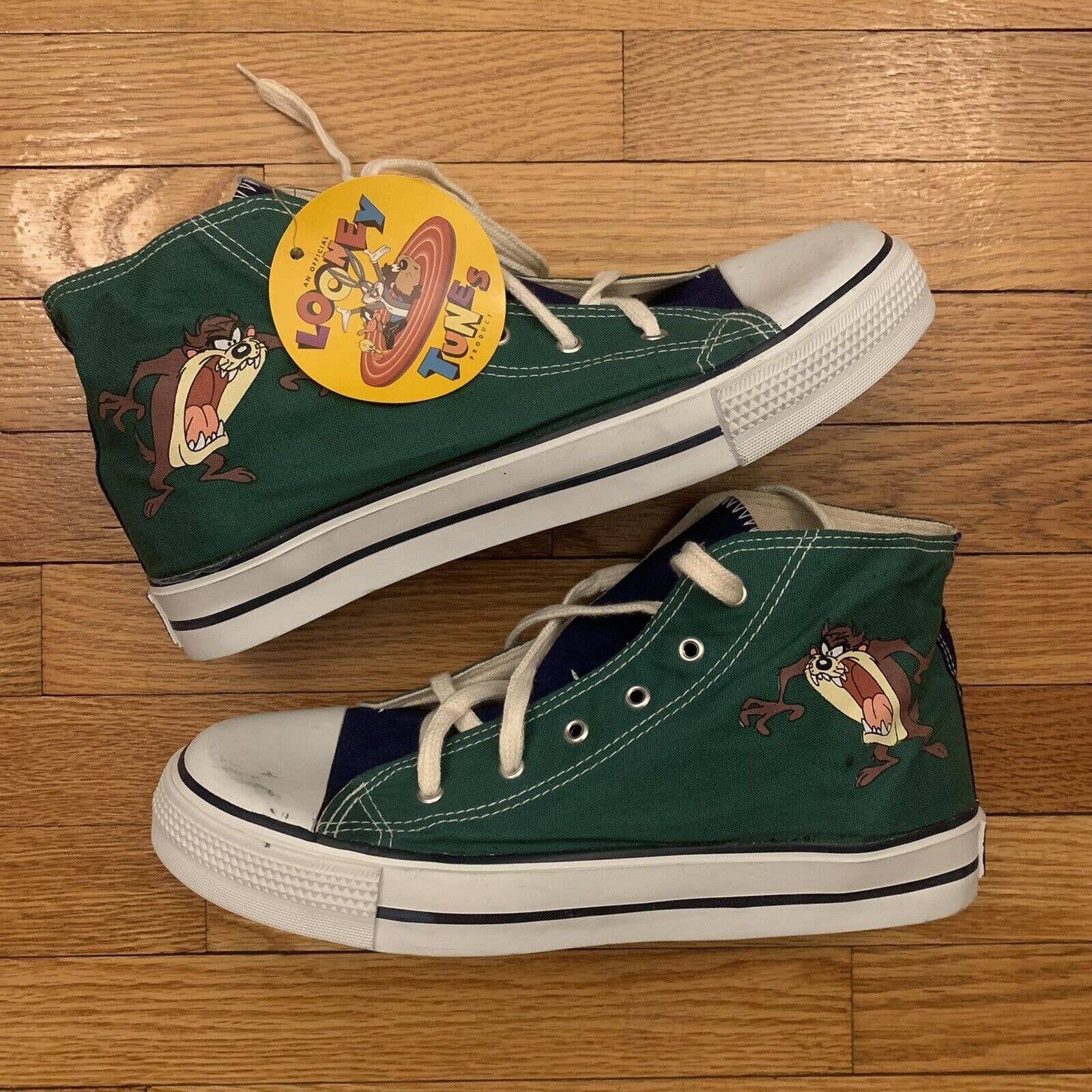 Converse × Vintage × Warner Bros Vintage 1994 Looney Tunes Taz Converse ...