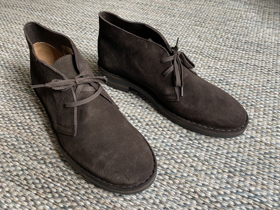 Drakes Clifford Desert Boot in Dark Brown Roughout Suede | Grailed