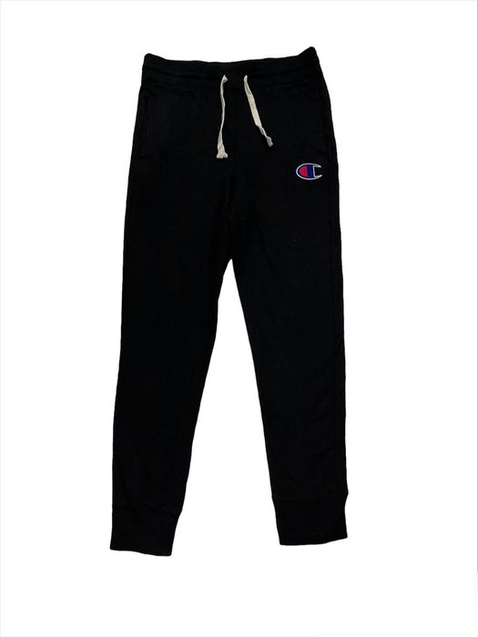 Champion Champion Big Logo Black Sweatpants | Grailed