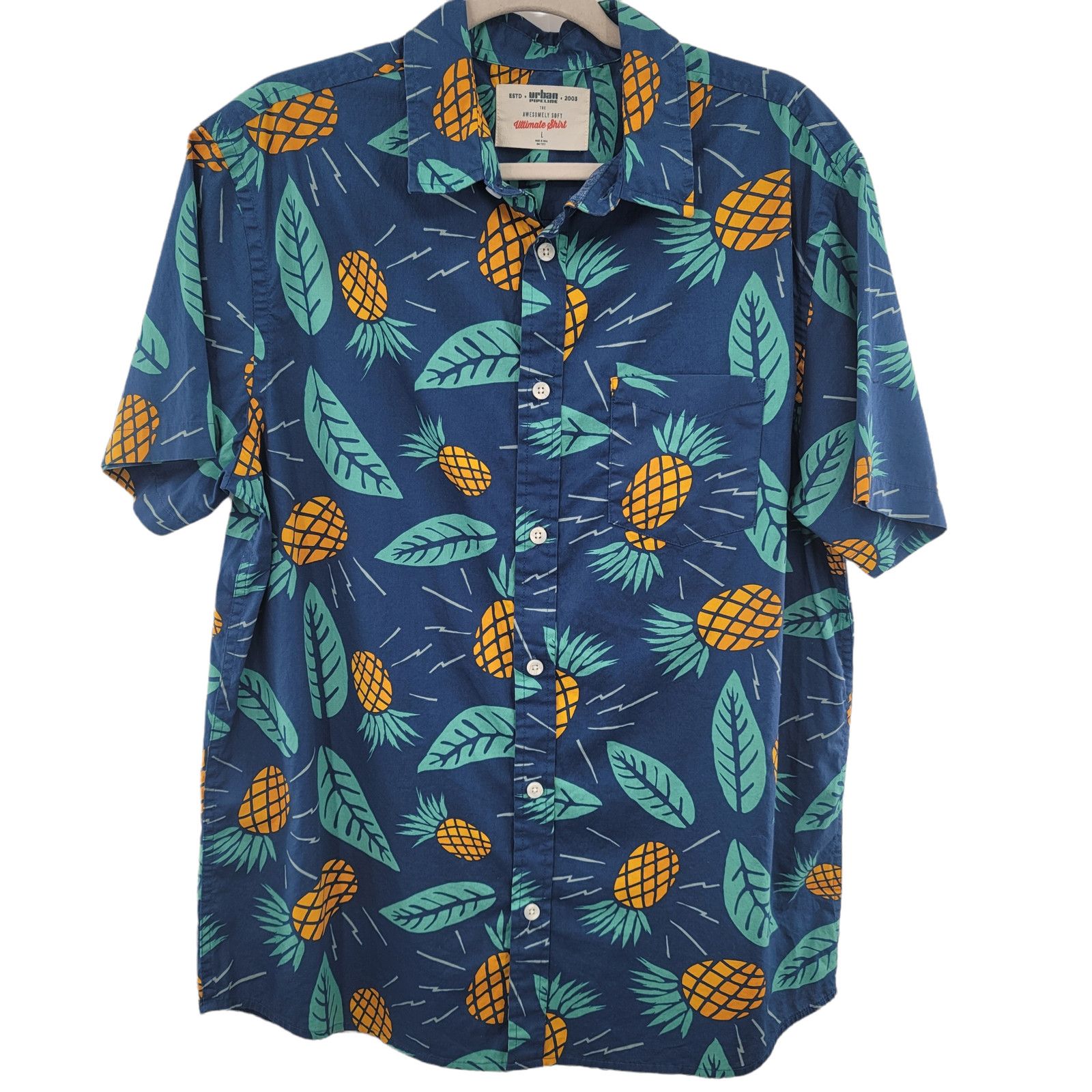 Urban Pipeline Urban Pipeline Men's Button Front Shirt Size Large ...