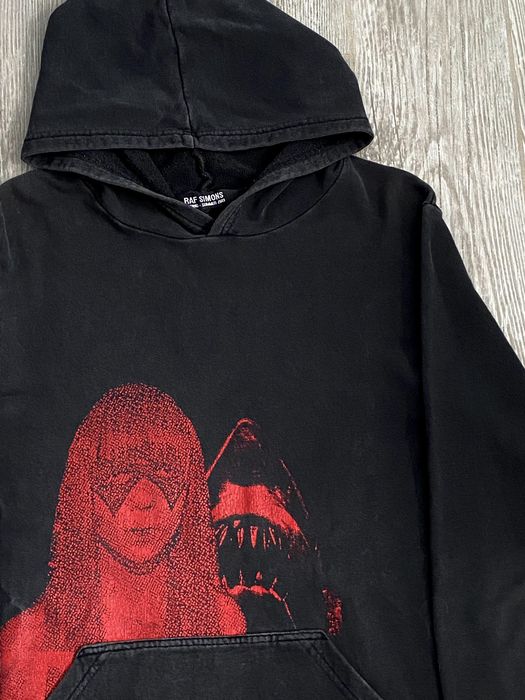 Raf Simons SS2003 Raf Simons Consumed Red Penelope Shark Archive Hoodie ...