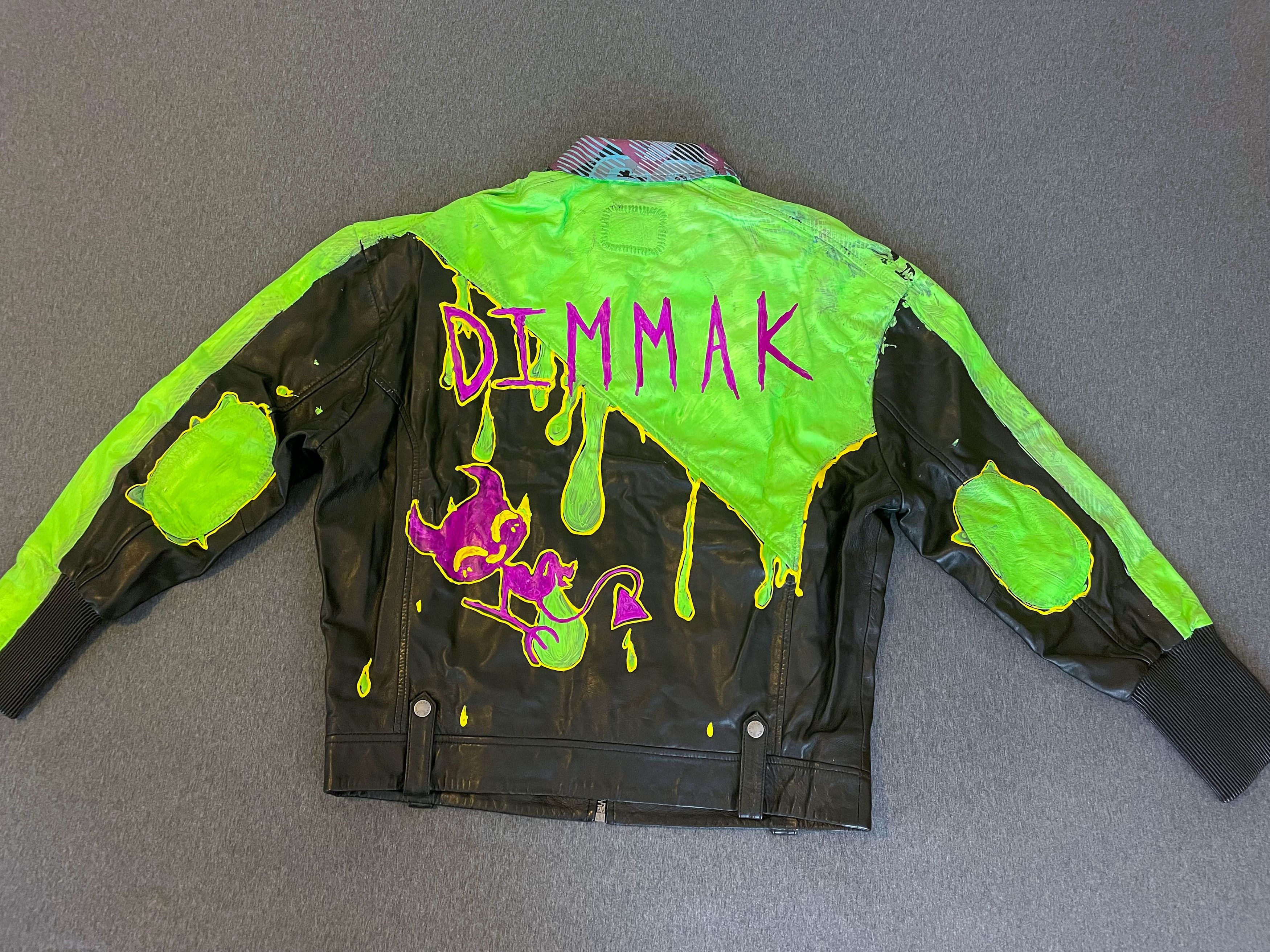 Other Steve Aoki DIM MAK Hand Painted Jacket - Custom | Grailed