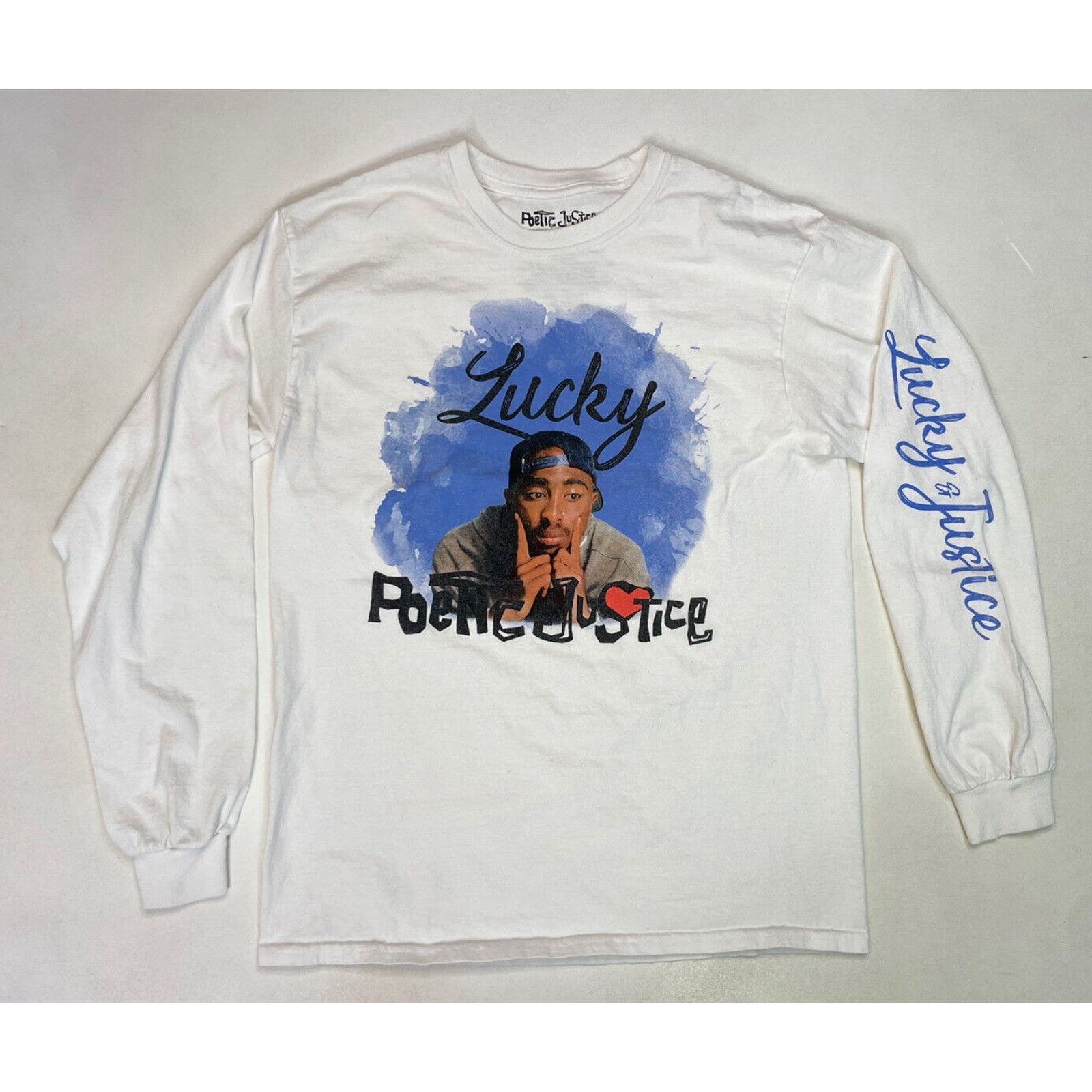 Vintage 2pac Tupac Shakur Poetic Justice Lucky T-shirt Men Adult Small ...