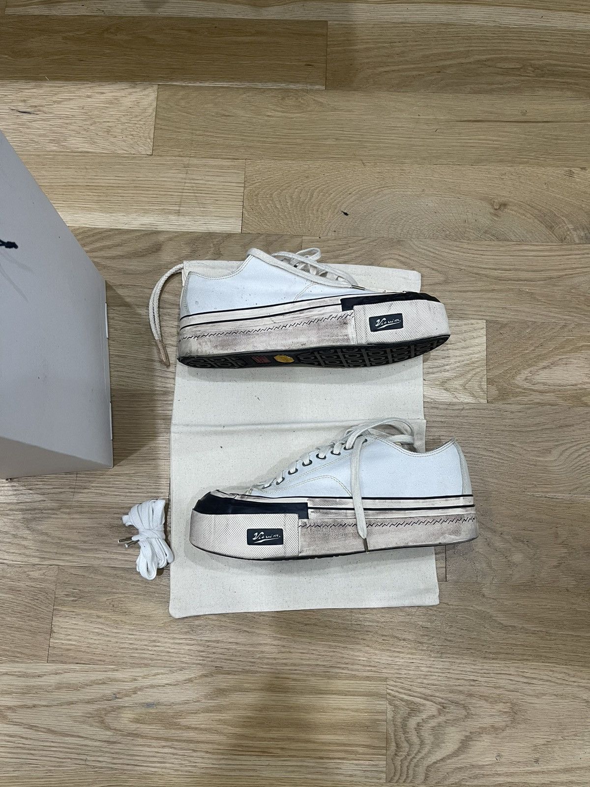 Vibram × Visvim Visvim White Skagway Lo G. Pattern | Grailed