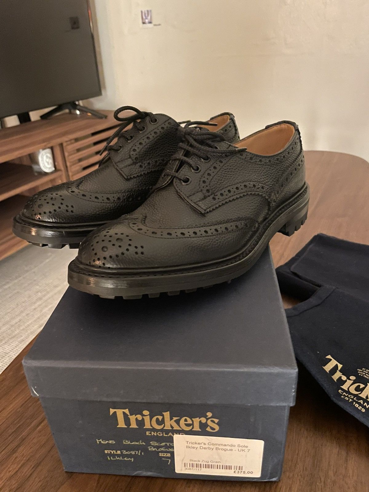 Trickers Tricker’s Commando Sole Derby Brogue | Grailed