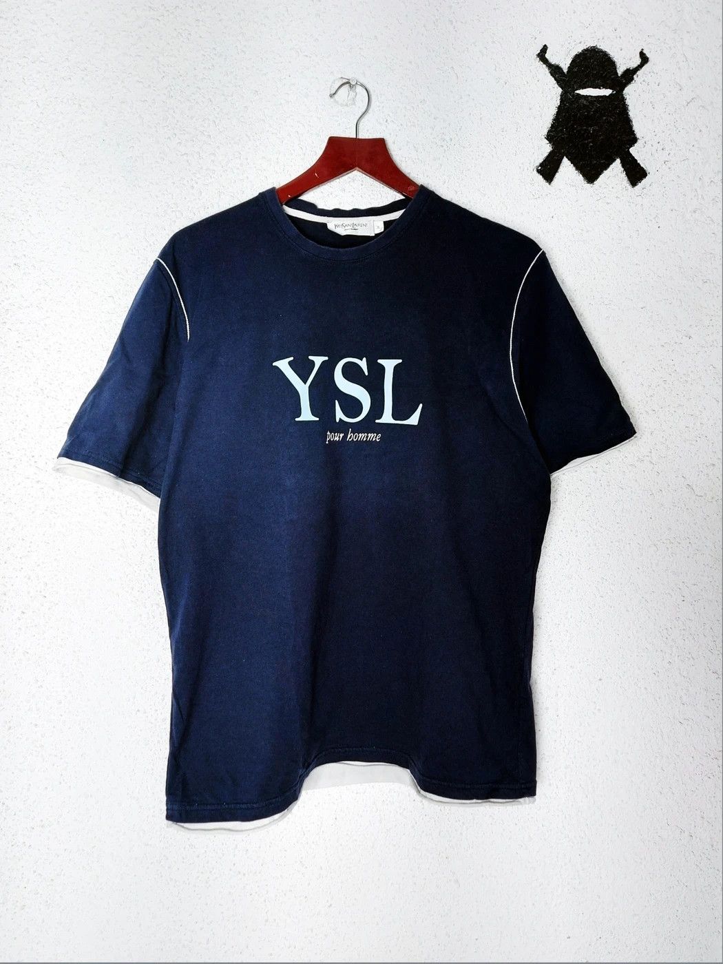 Yves Saint Laurent VINTAGE YVES SAINT LAYRENT LOGO YSL T-SHIRT TEE XL ...