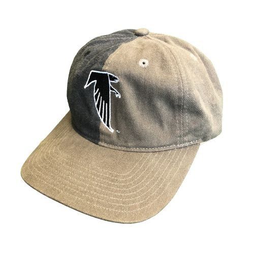 NFL × Vintage Falcons Half & Half Grey Strapback Hat | Grailed