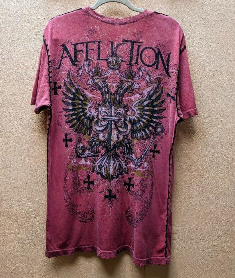 Affliction × Vintage VINTAGE AFFLICTION LIVE FAST PUNK SHIRT | Grailed