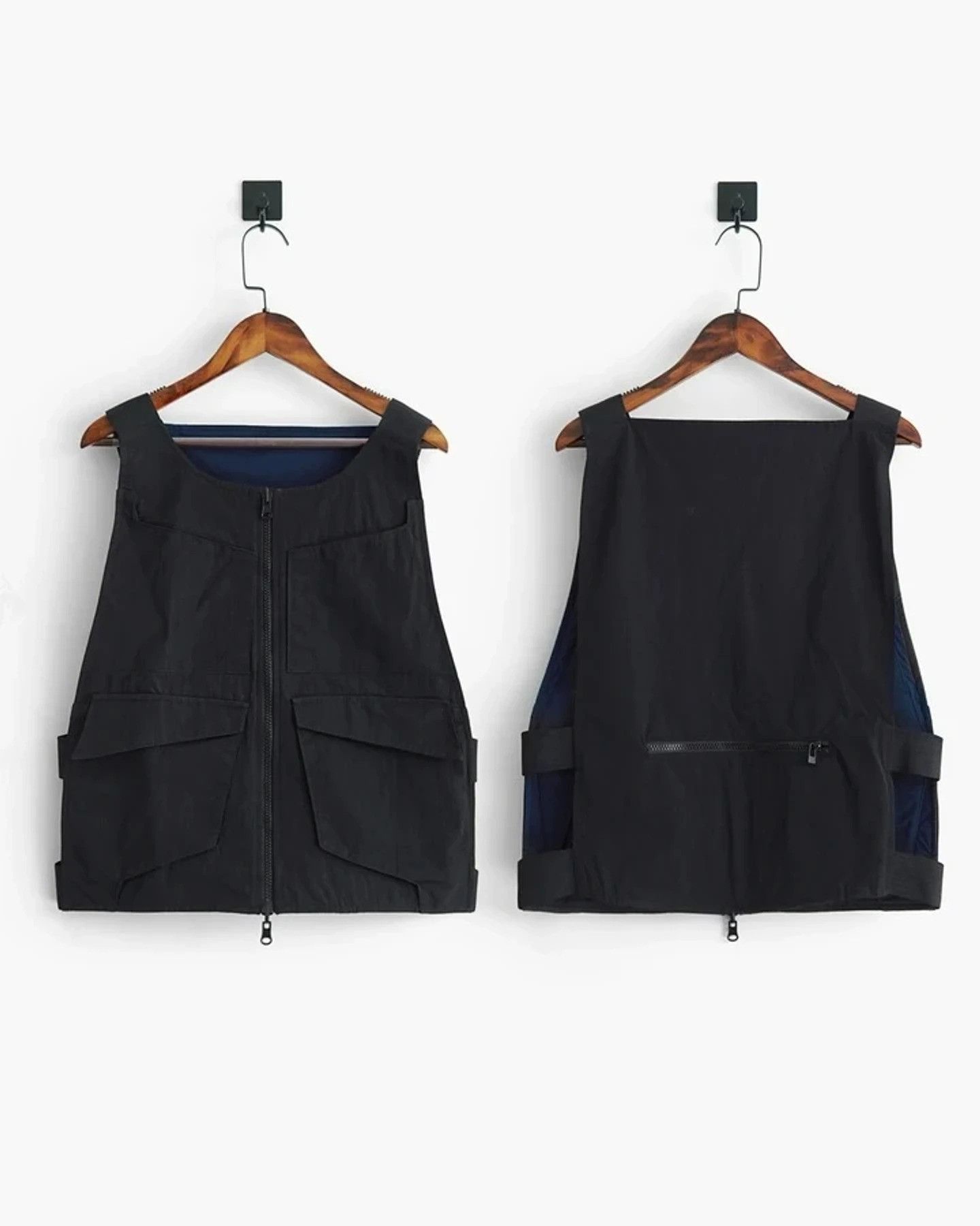 Rosen ROSEN-X Minerva Vest Reversible Black Navy | Grailed
