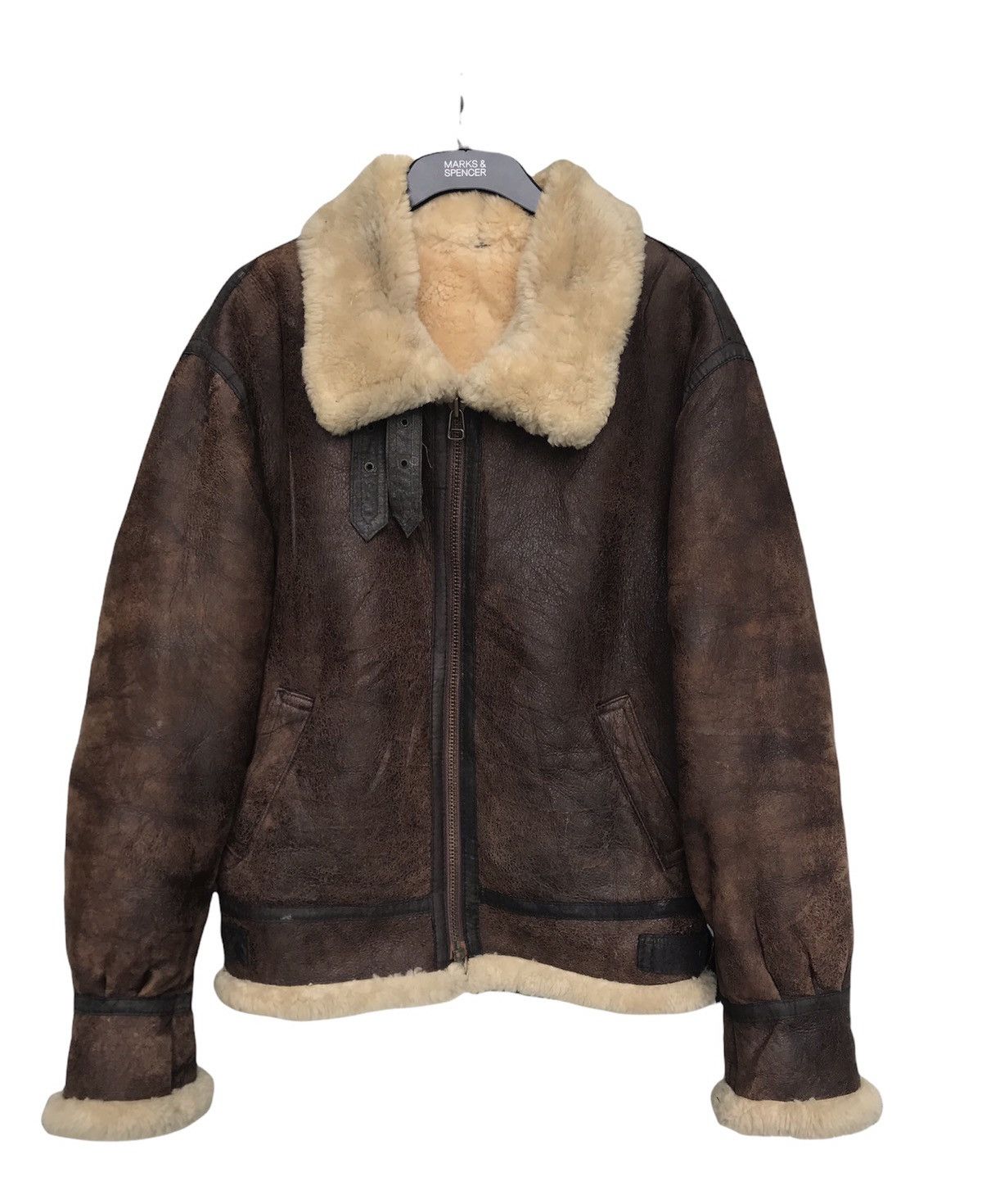 Leather Jacket × Military × Sheepskin Coat TYPE B3 JACKET SHEARLING ...