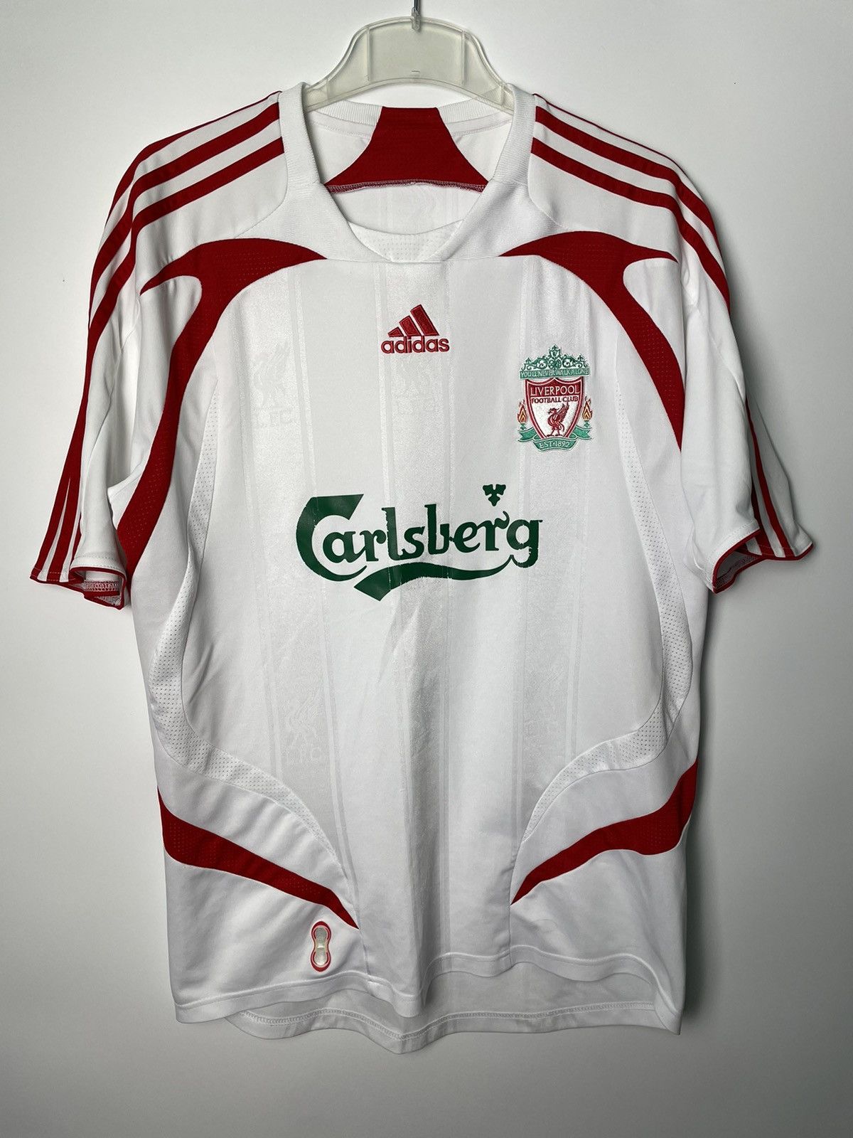 Adidas Liverpool 2007 - 2008 away football shirt jersey camiseta | Grailed