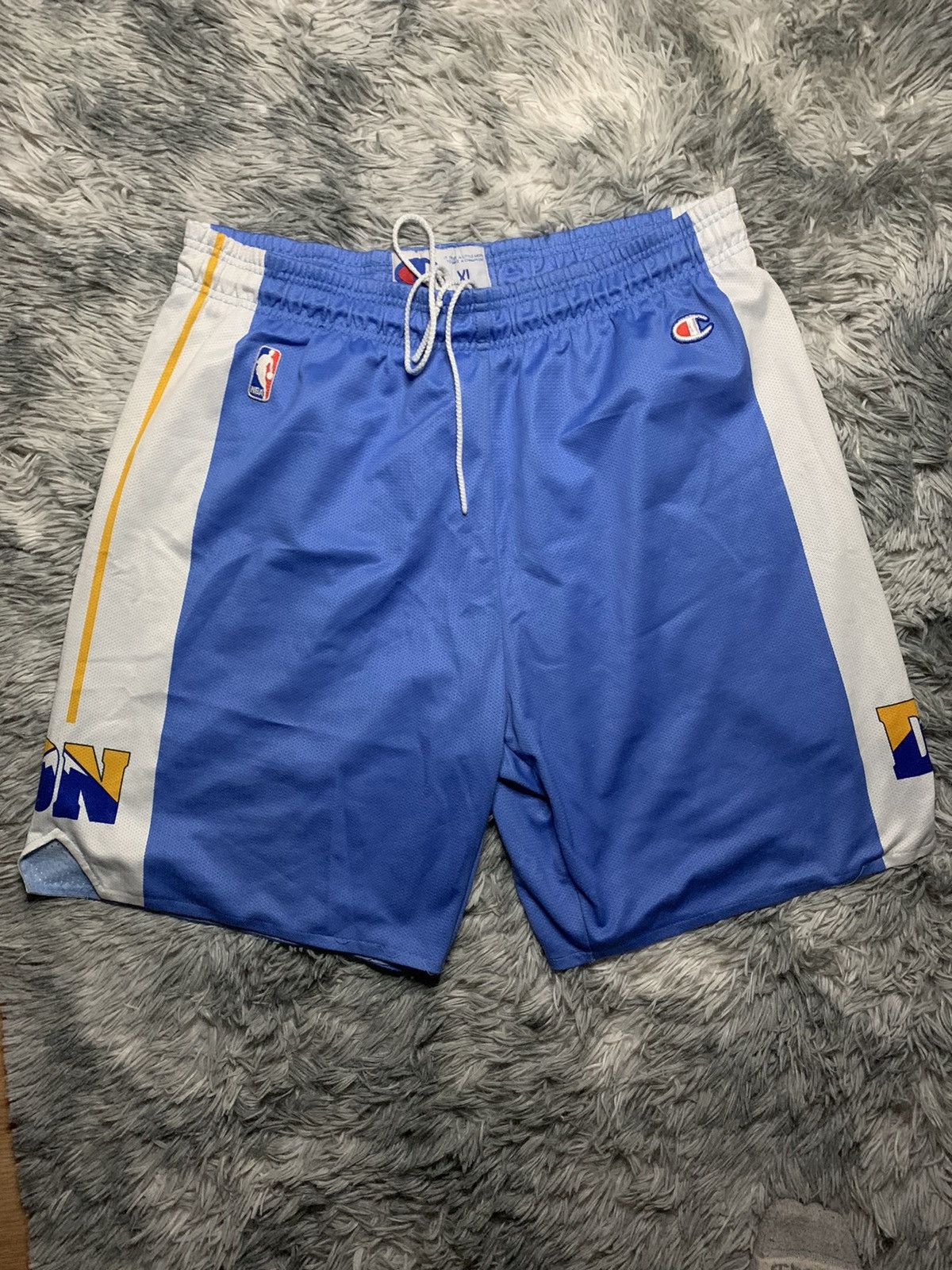 Vintage VTG 90’s Denver Nuggets NBA Allen Iverson champion shorts | Grailed